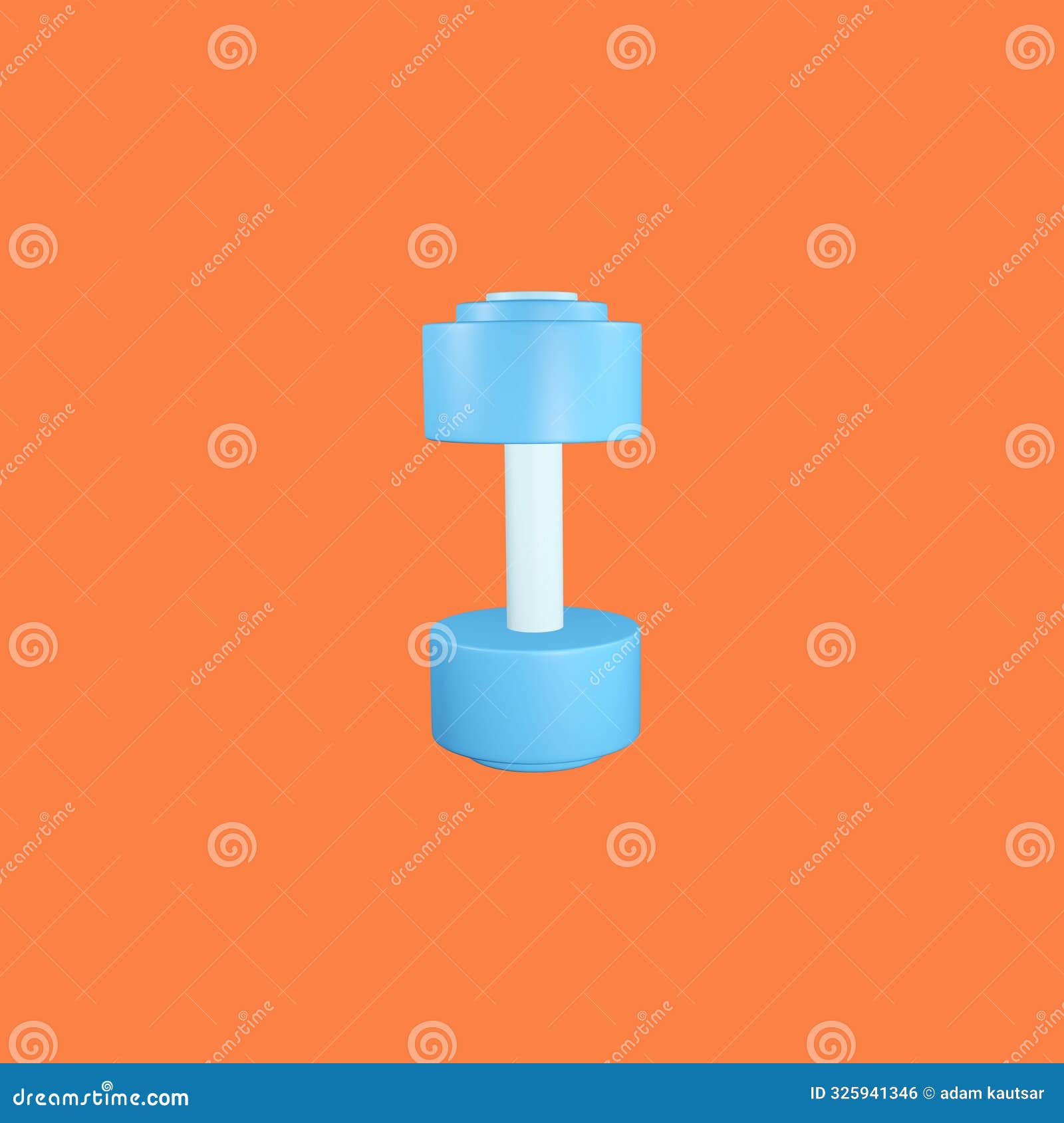 3d Shape of Gym Dumbbell Illustration Stock Illustration - Illustration ...