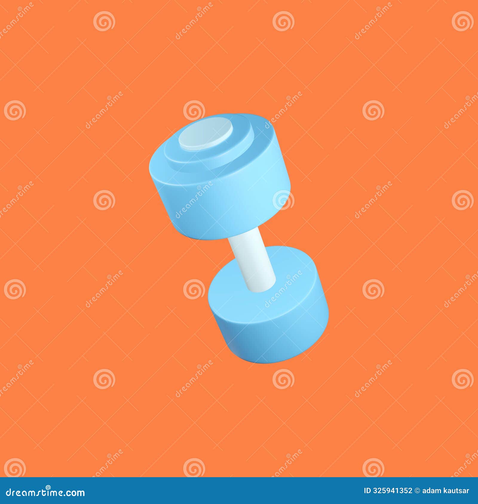 3d Shape of Gym Dumbbell Illustration Stock Illustration - Illustration ...