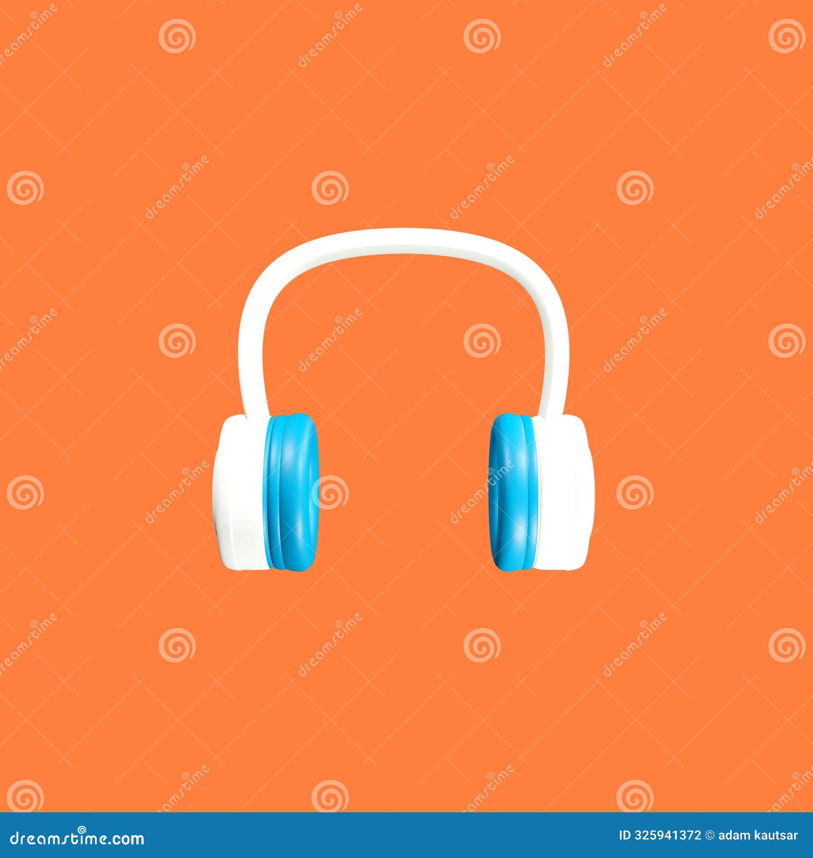 3d Shape Illustration of a Headset Stock Illustration - Illustration of ...