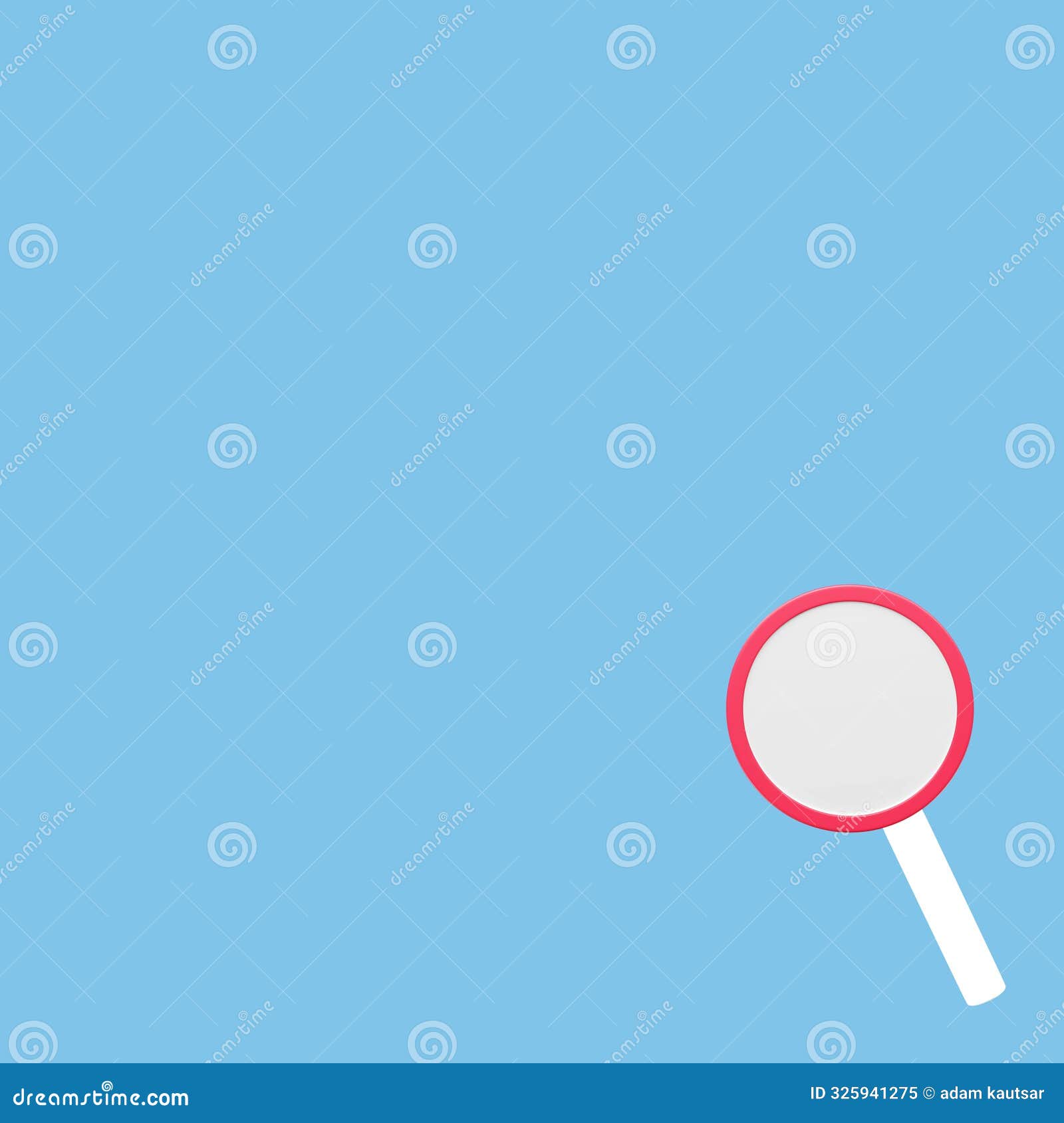 3d Shape Magnifying Glass Illustration Stock Illustration ...