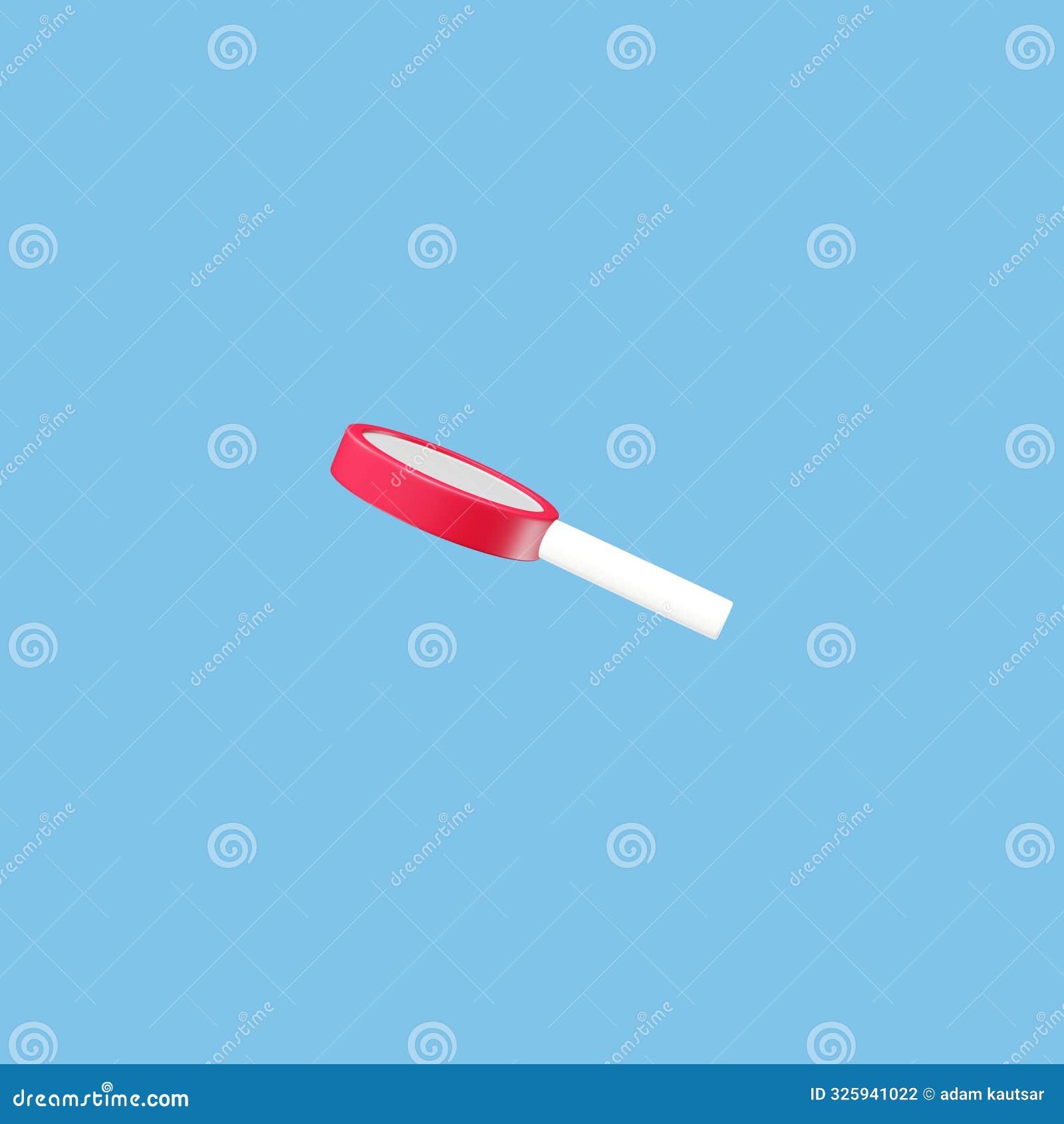 3d Shape Magnifying Glass Illustration Stock Illustration ...