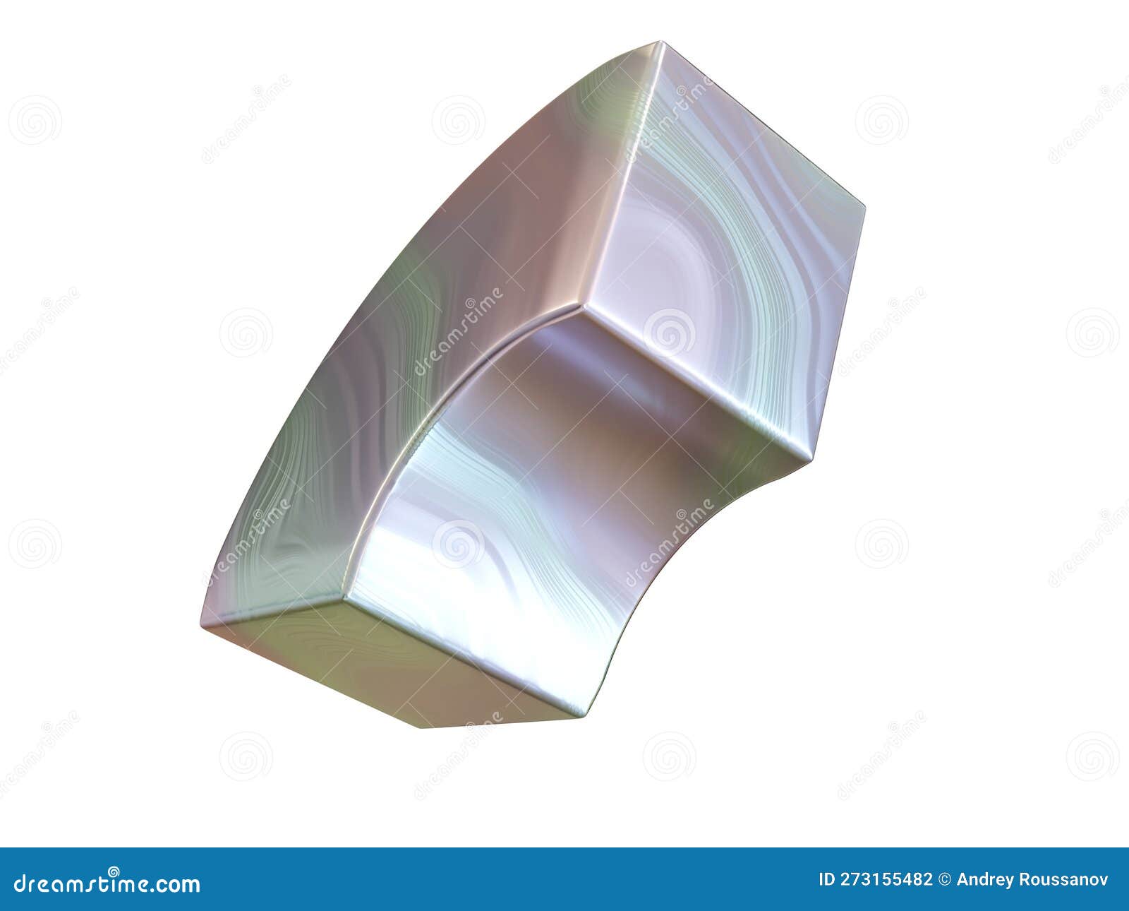 3d Shape, Rainbow Geometric Figure. 3d Render. Stock Illustration ...