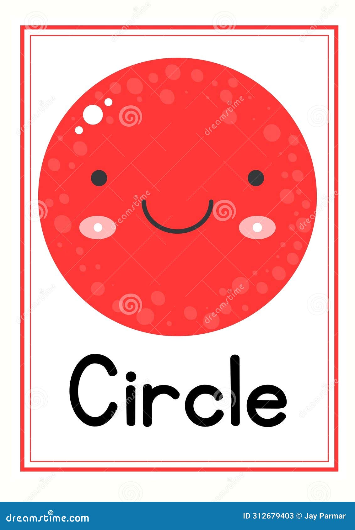 2d Shapes Flashcard - 2 stock illustration. Illustration of circle ...