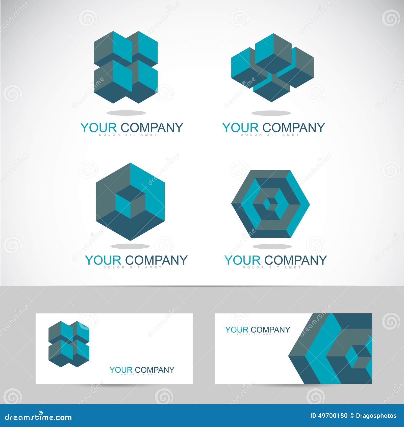 3d shapes logo stock vector. Illustration of shape, silhouette - 49700180