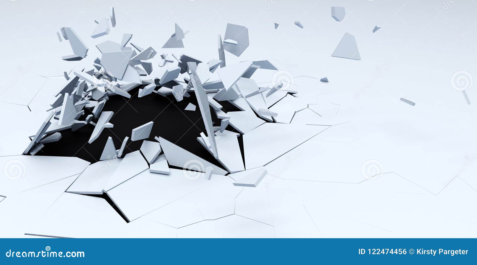 3D Shatter Abstract Wallpaper Background Stock Illustration ...