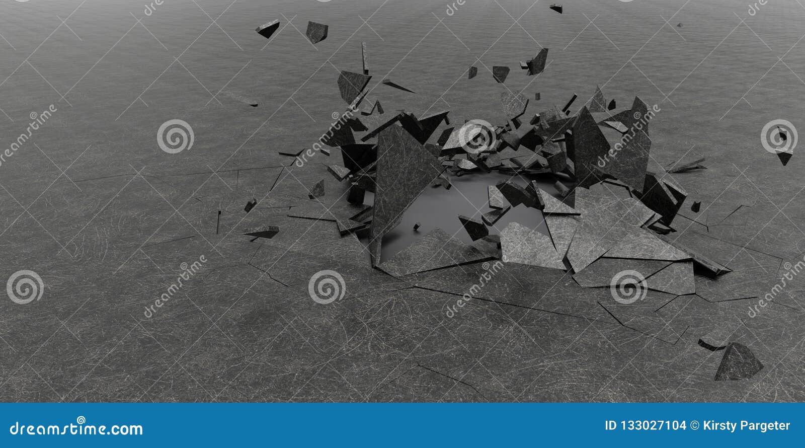 3D Shatter Abstract Wallpaper Background Stock Illustration ...