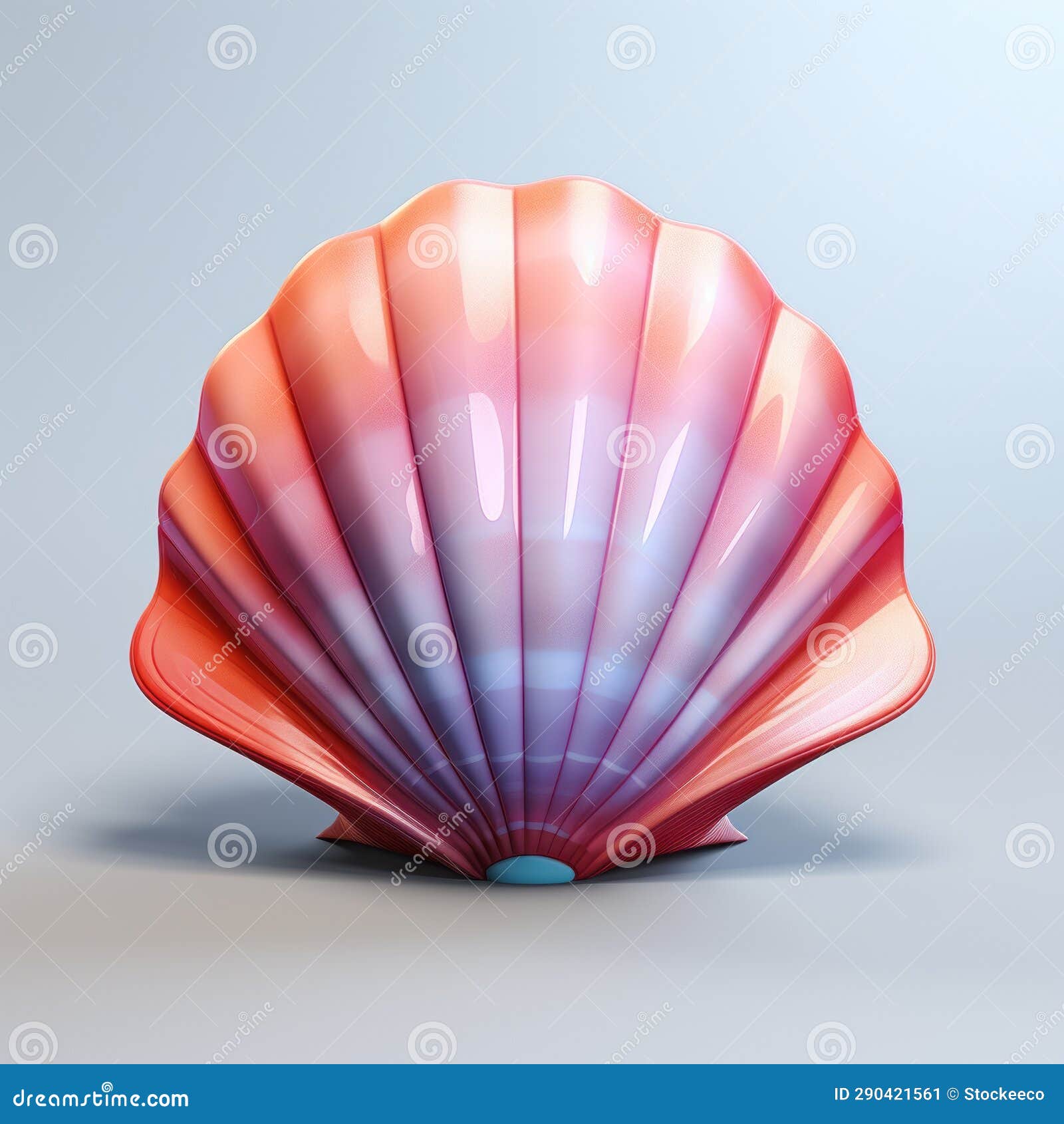 3d Shell Resource Icon for Casual Game Stock Illustration ...