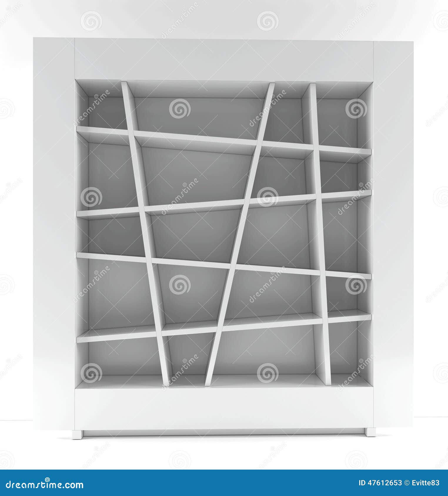 3D shelves stock illustration. Illustration of object - 47612653