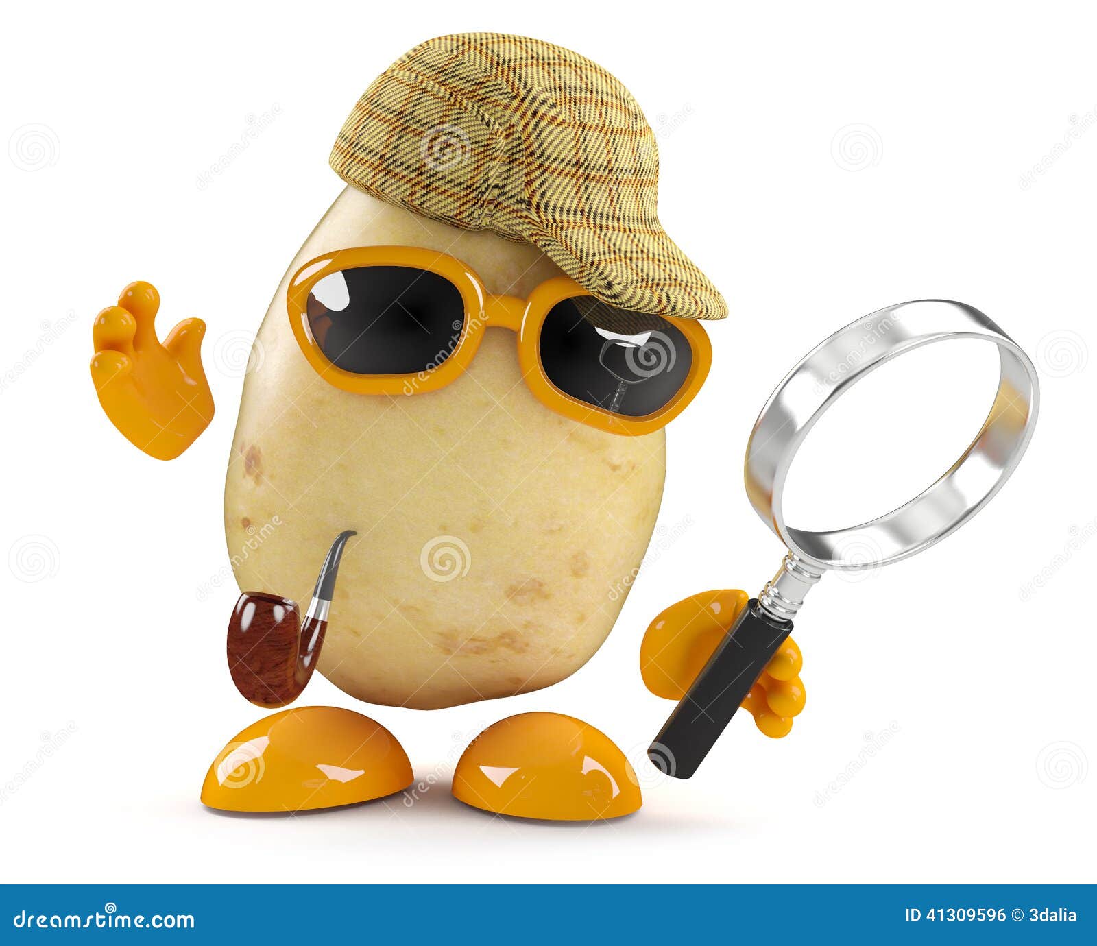 A Potato Dressed As An Astronaut Floats In Space, Wearing A Tiny Helmet ...