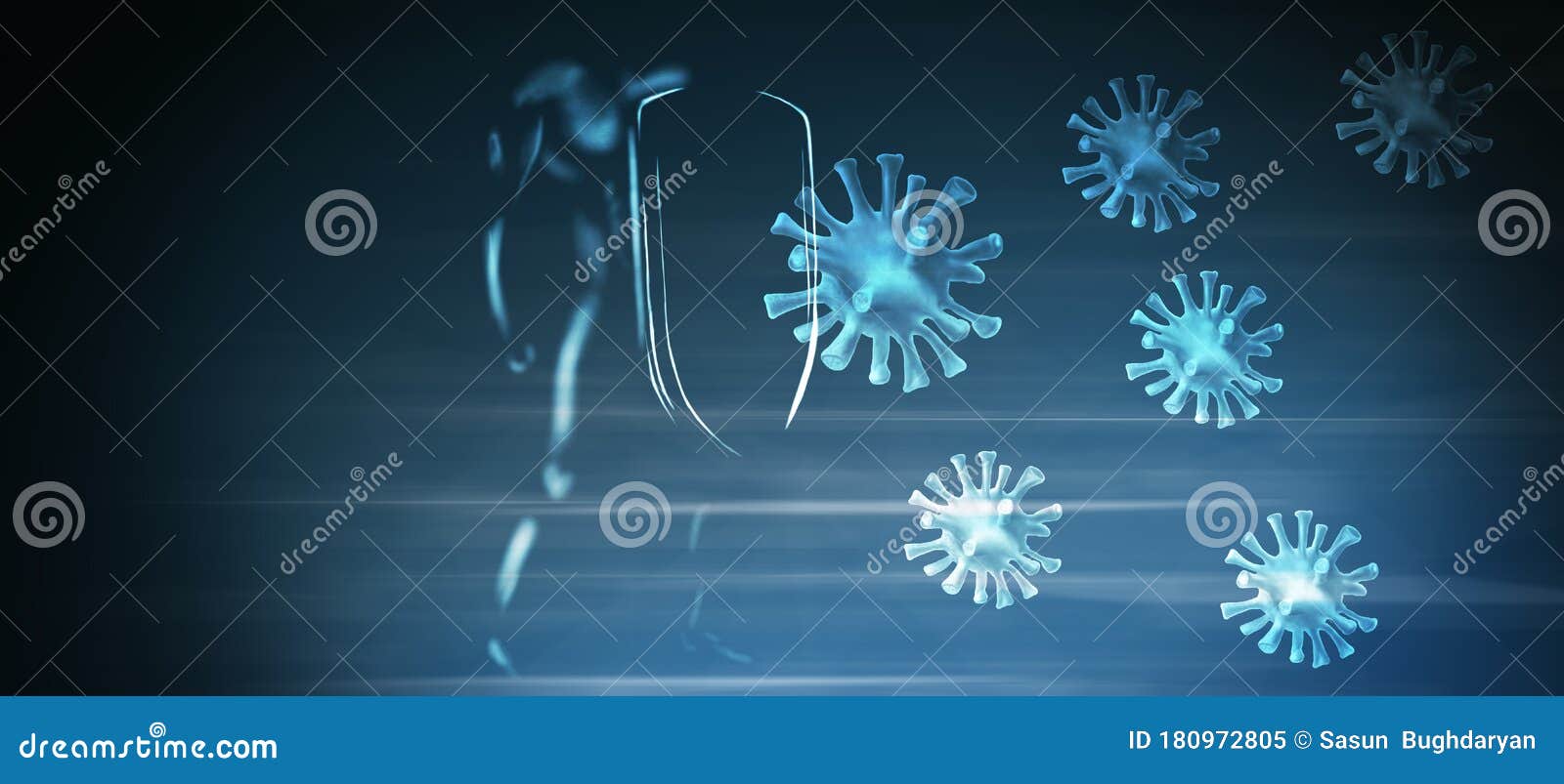 3d Shield Protection Against Harmful Viruses Stock Illustration ...