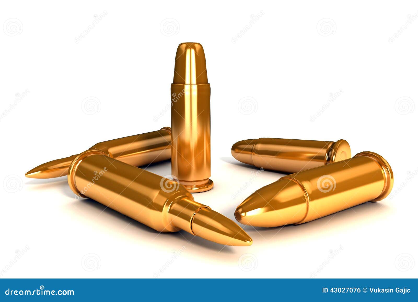 Bullets With Gun Powder, Ammo, Ammunition Royalty-Free Stock ...
