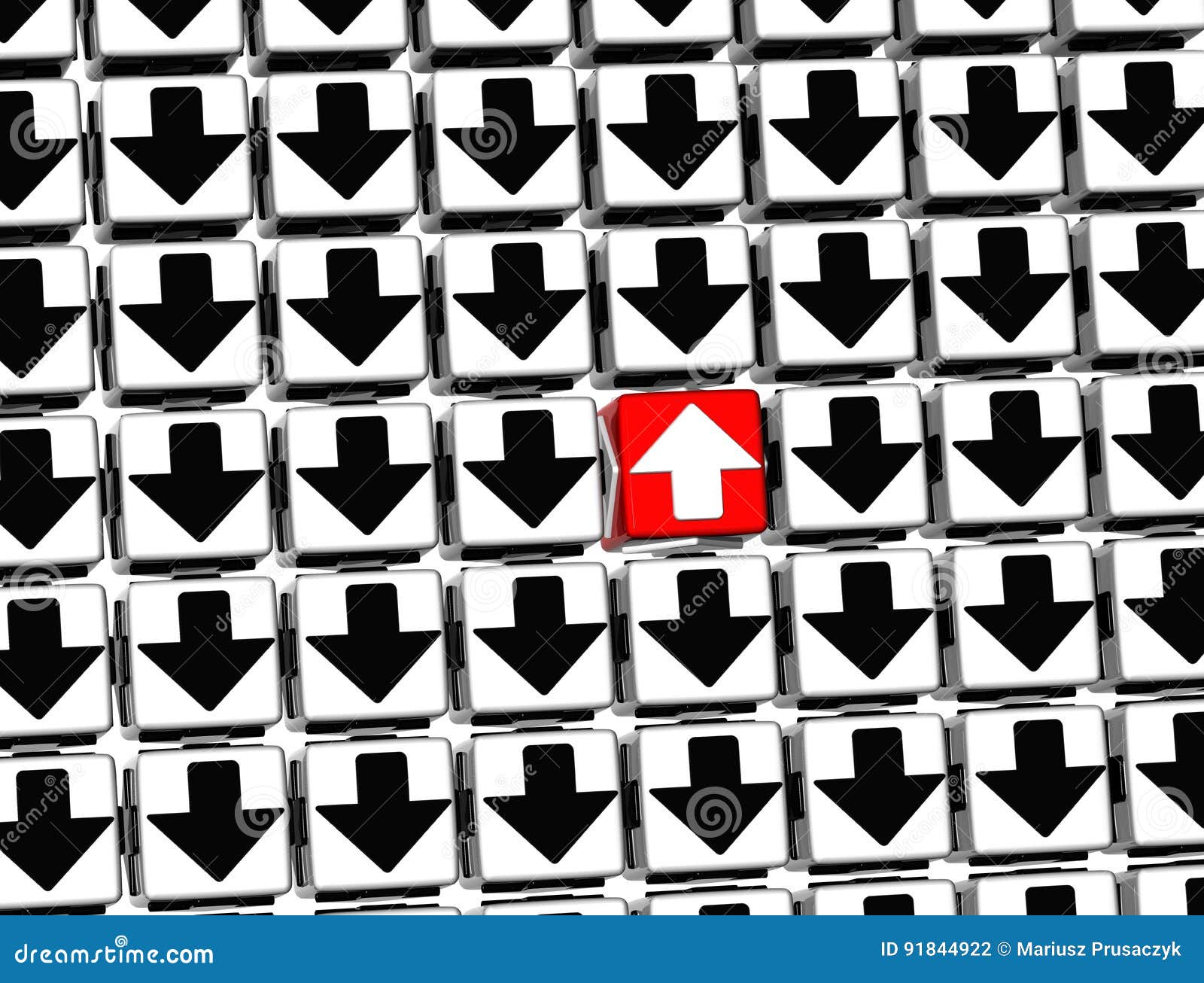 3D Sign Arrow Inside Arrow Blocks Stock Illustration - Illustration of ...