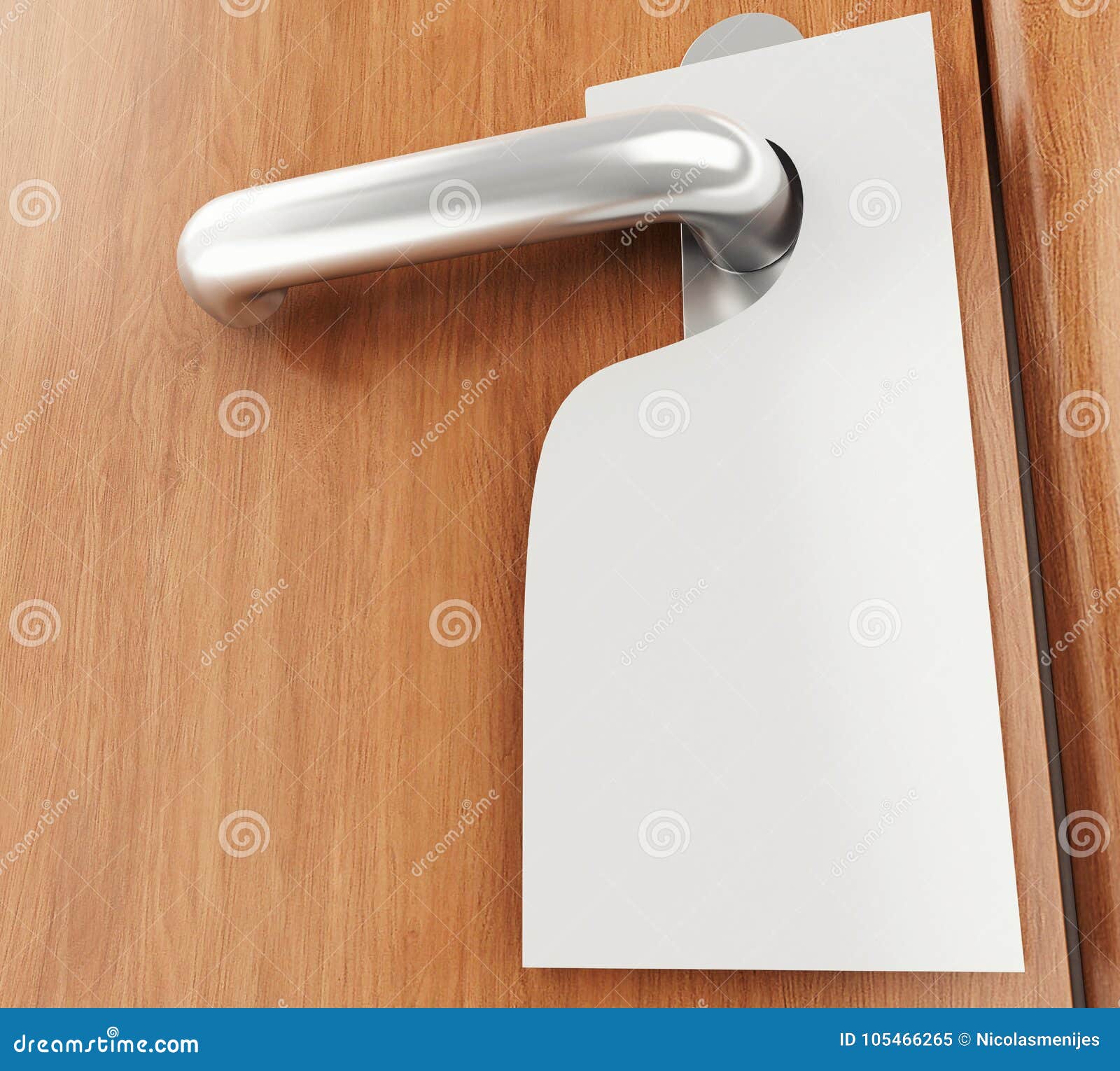 3d sign on door handle stock illustration. Illustration of lock - 105466265