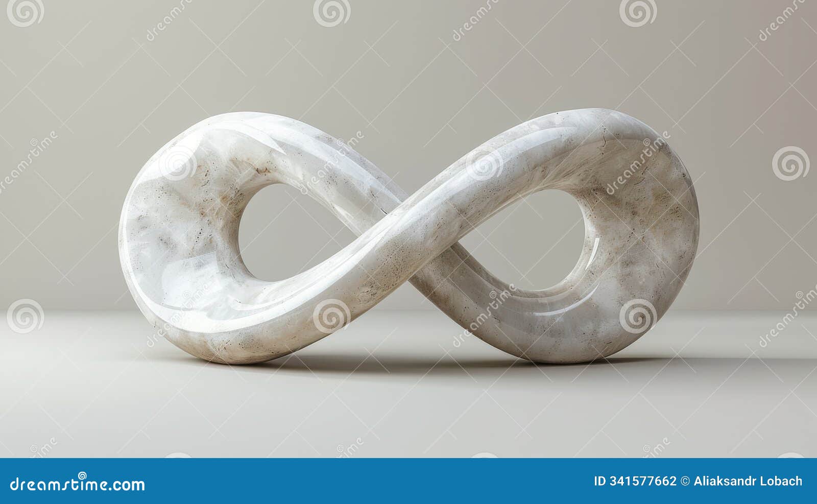 3d Sign in the Form of Infinity. Infinity Icon on a White Background ...