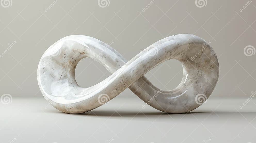 3d Sign in the Form of Infinity. Infinity Icon on a White Background ...