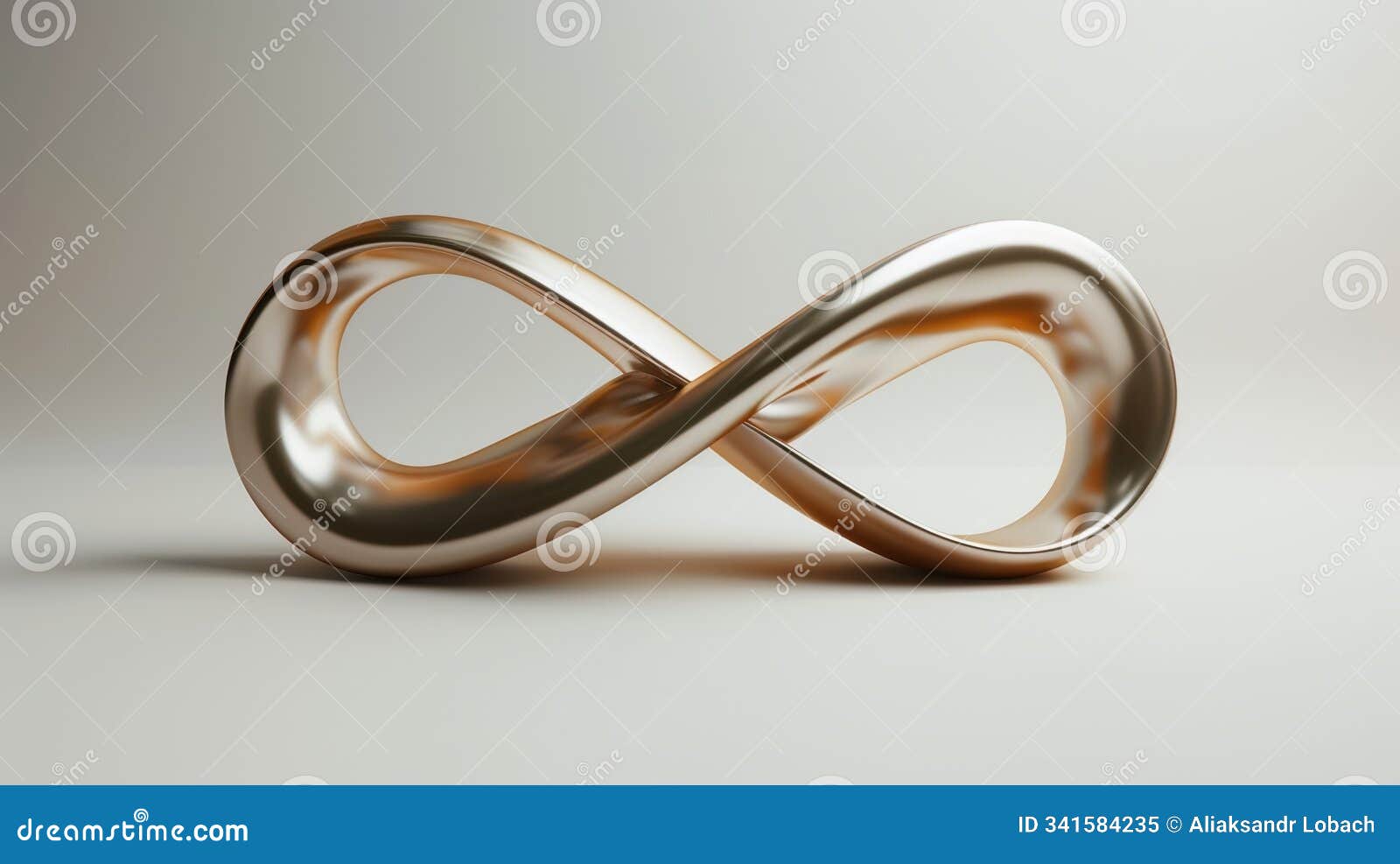 3d Sign in the Form of Infinity. Infinity Icon on a White Background ...