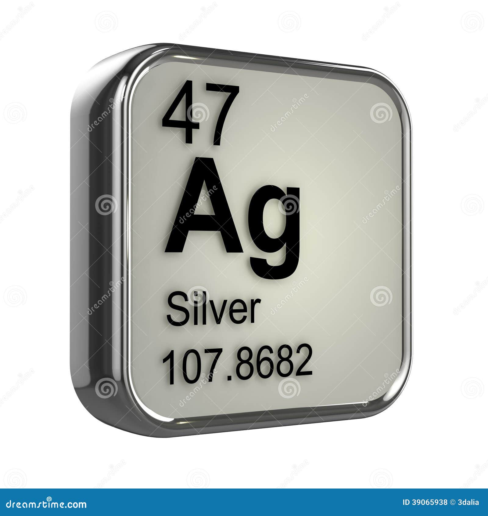 3d Silver element stock illustration. Illustration of experiment - 39065938
