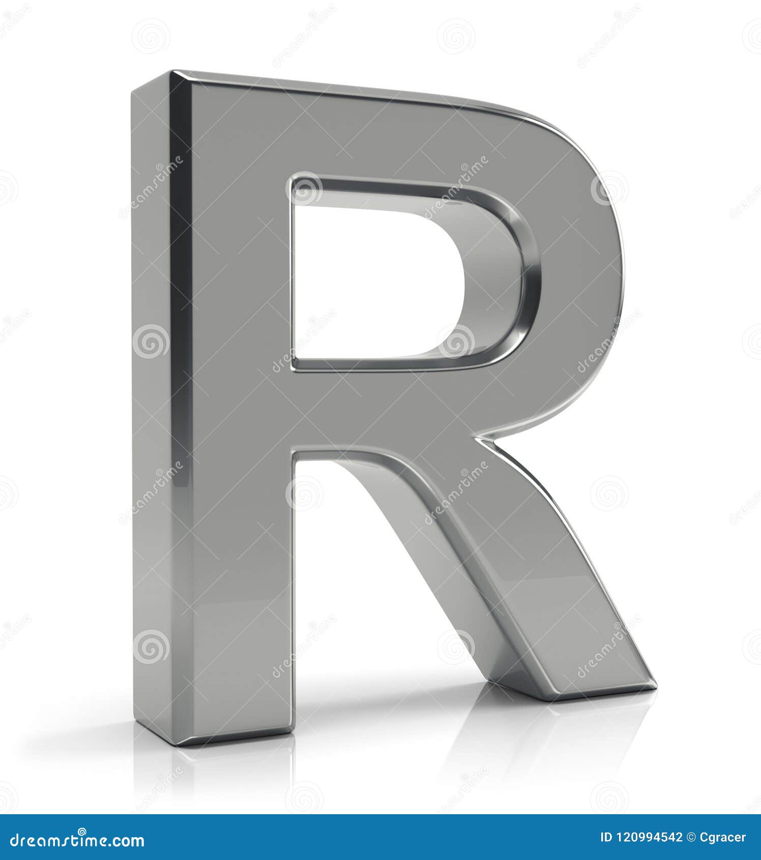 Silver letter R stock illustration. Illustration of silver - 120994542