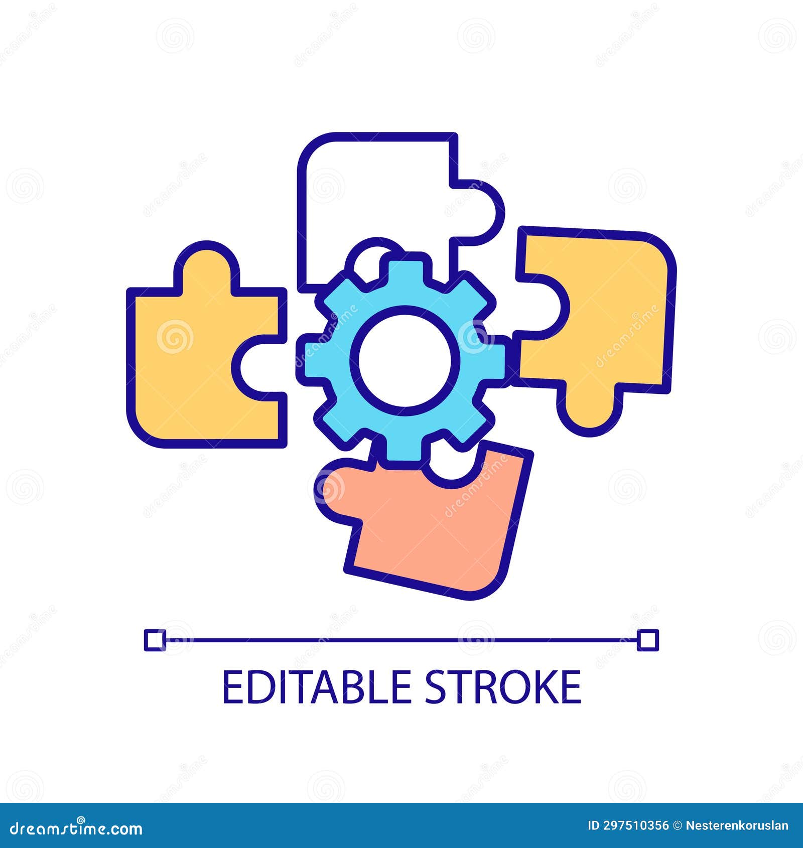2D Simple Thin Line Behavioral Interventions Icon Stock Illustration ...