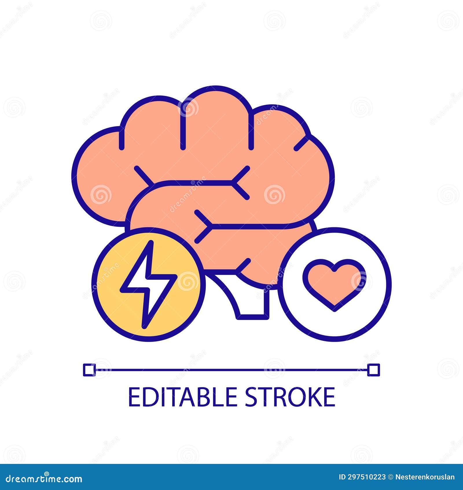 2D Simple Thin Line Behaviorism Icon Stock Illustration - Illustration ...