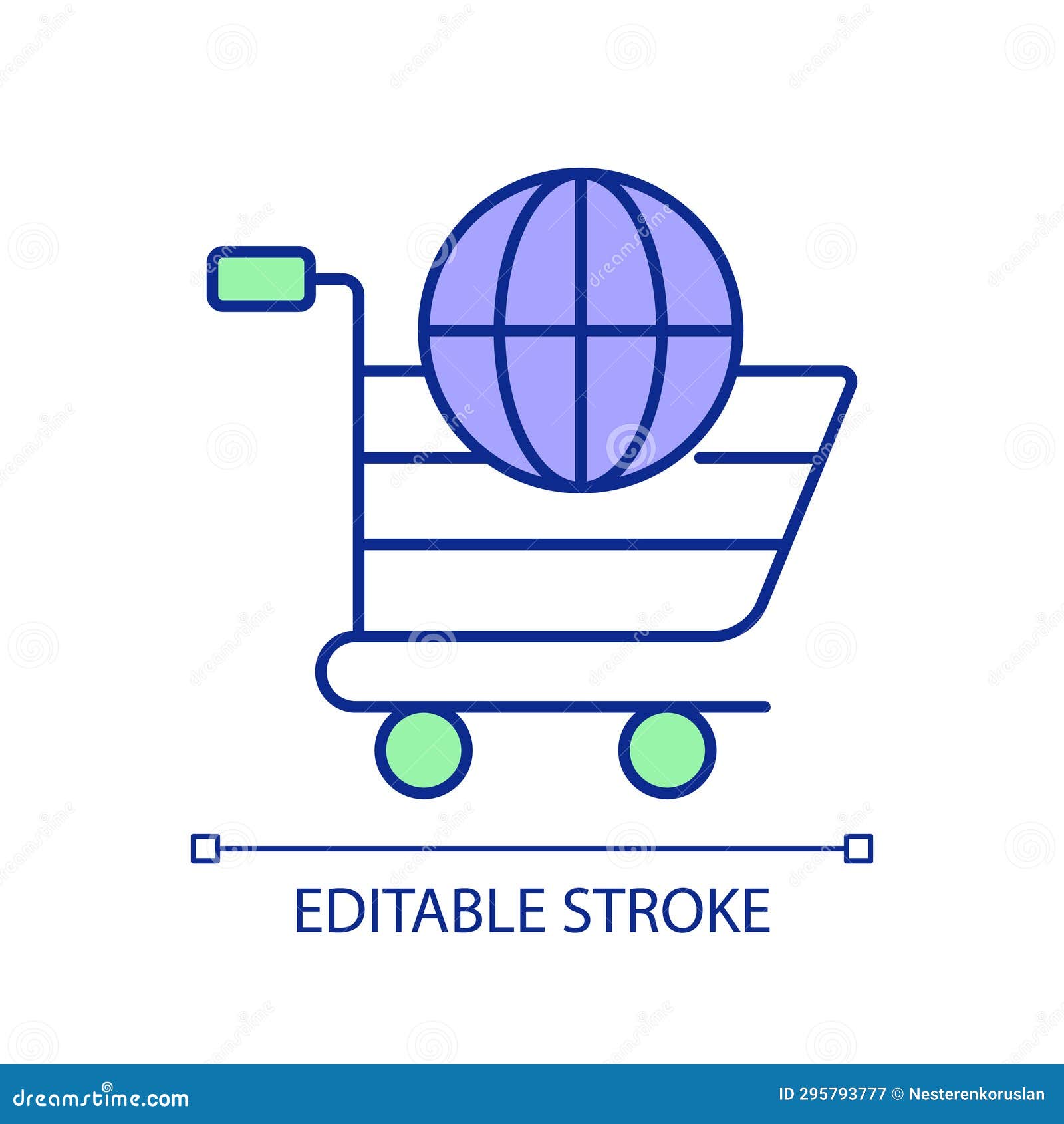 2D Simple Thin Line E-commerce Laws Icon Stock Vector - Illustration of ...
