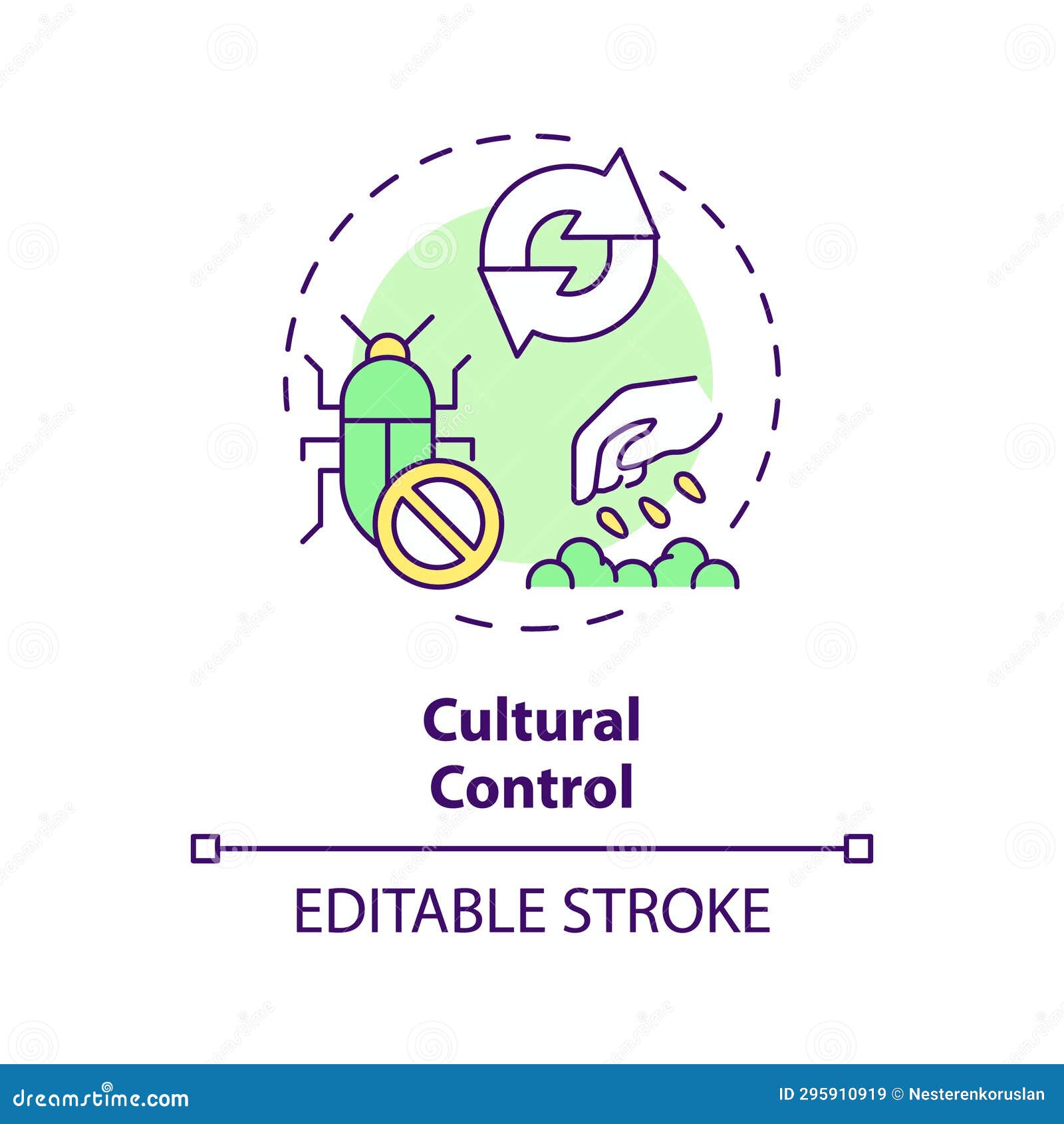 2D Simple Thin Line Icon Cultural Control Concept Stock Illustration ...