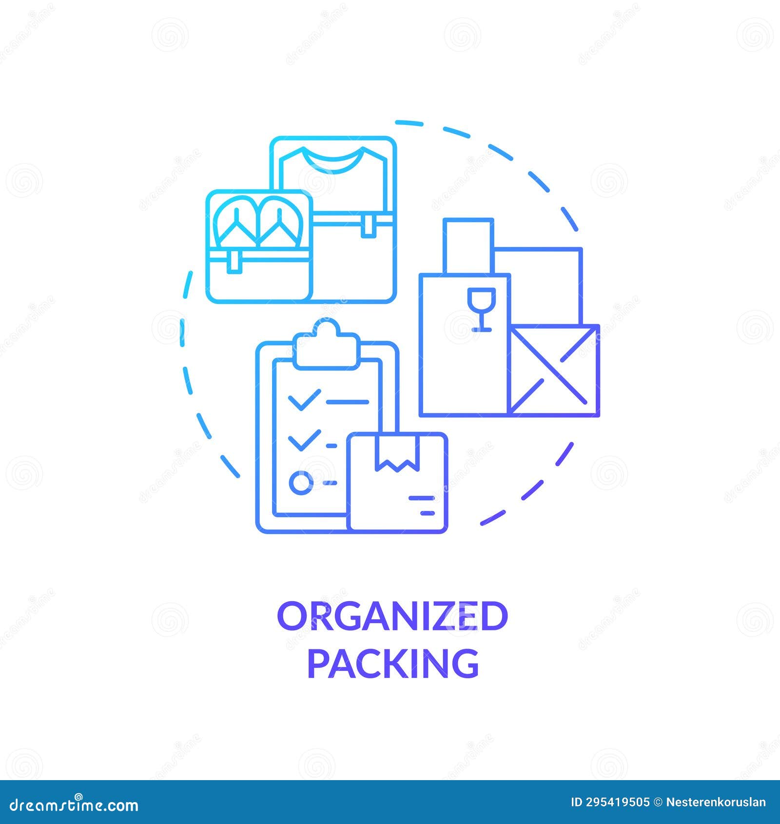 Organizing Linear Icons, Signs, Symbols Vector Line Illustration Set ...