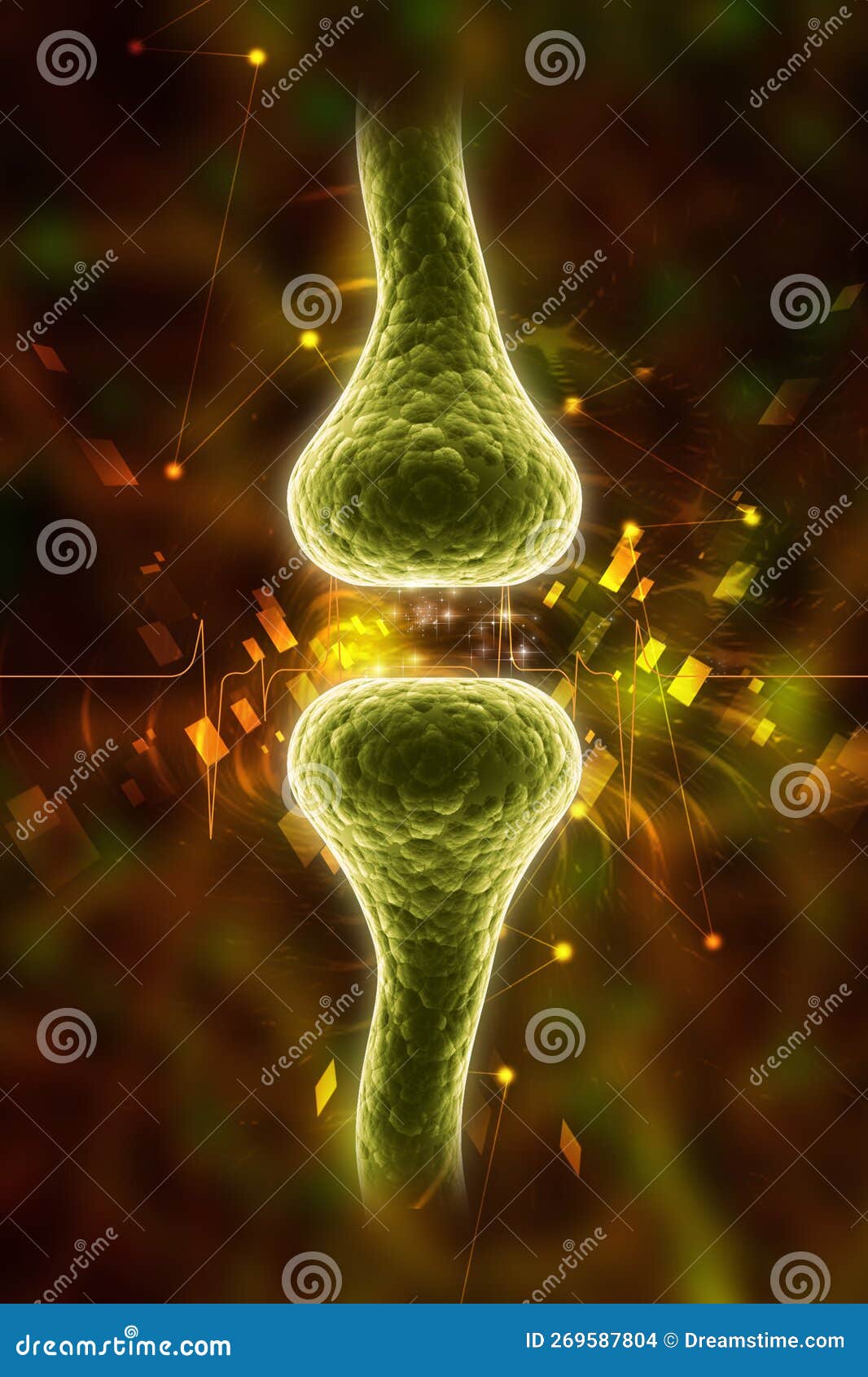 3d sinapse renderizada ilustração stock. Ilustração de folha - 269587804