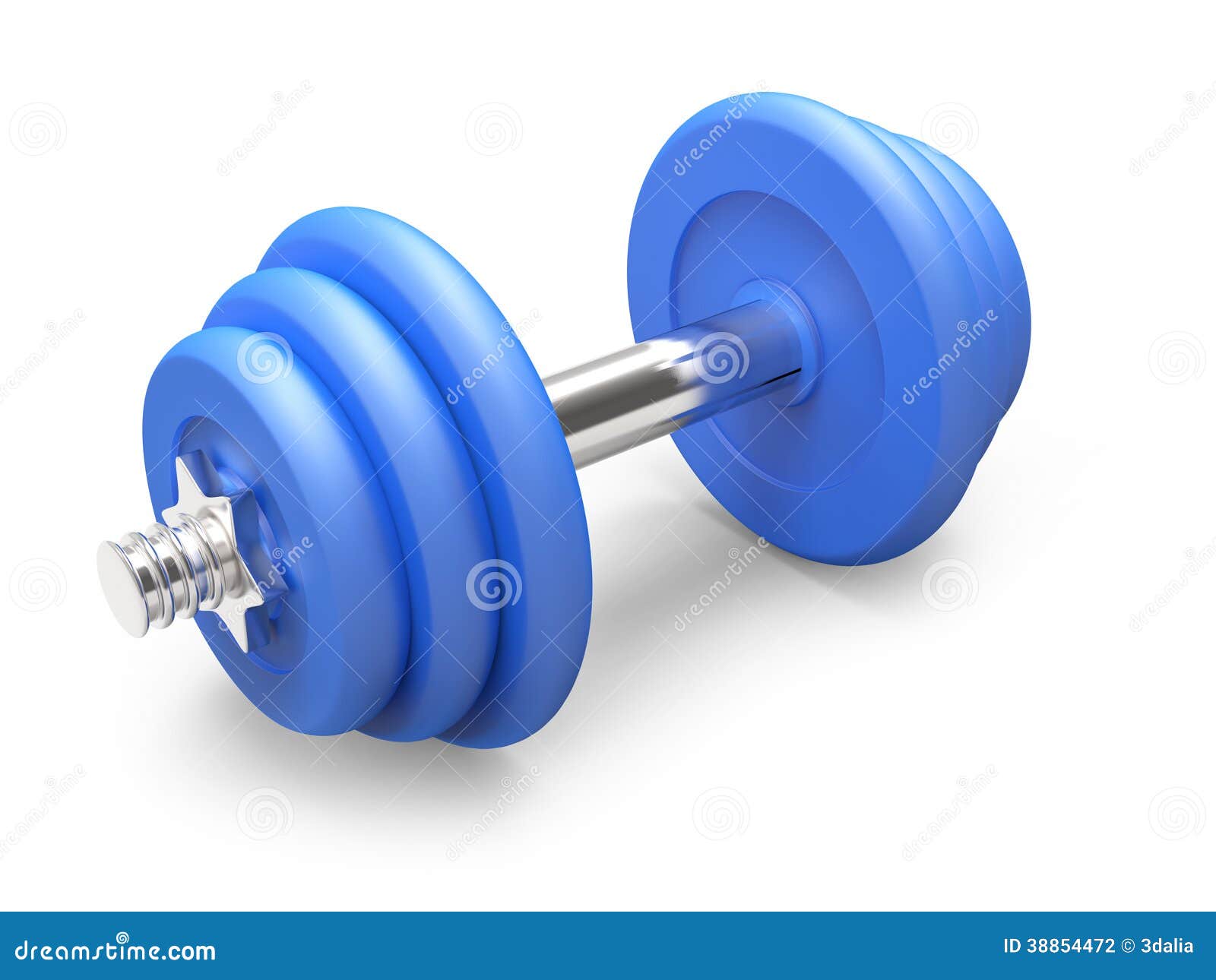 3d Small blue weights stock illustration. Illustration of strong - 38854472
