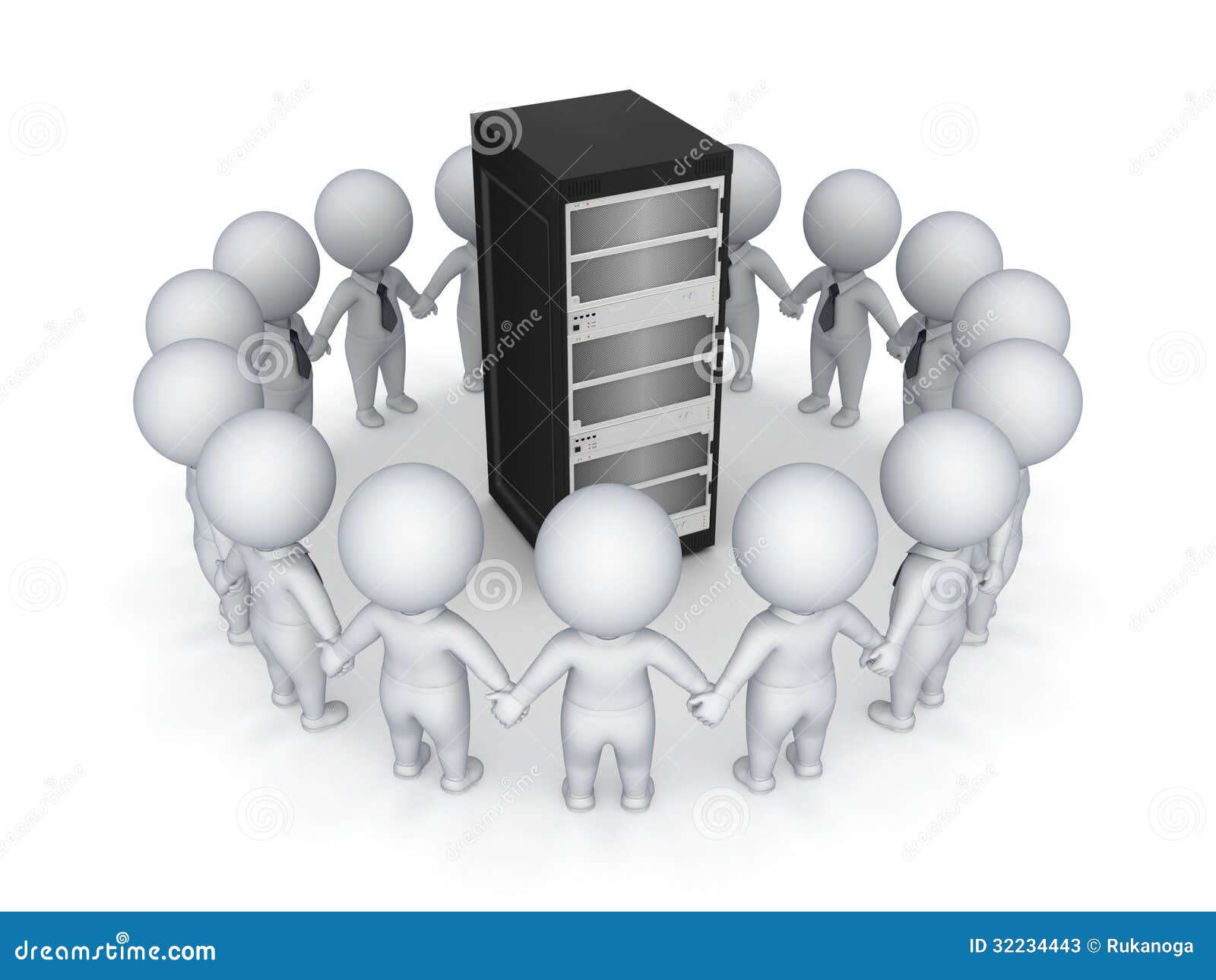 People In Server Room Working With Cameras Stock Photo | CartoonDealer ...