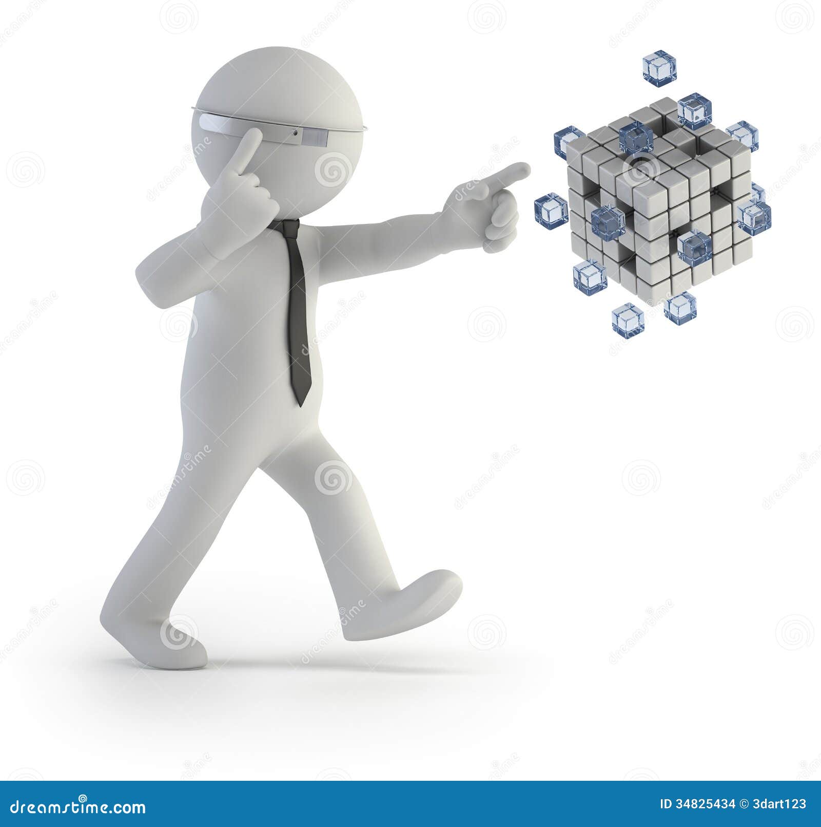 3d Small People - Augmented Reality Stock Photo | CartoonDealer.com ...
