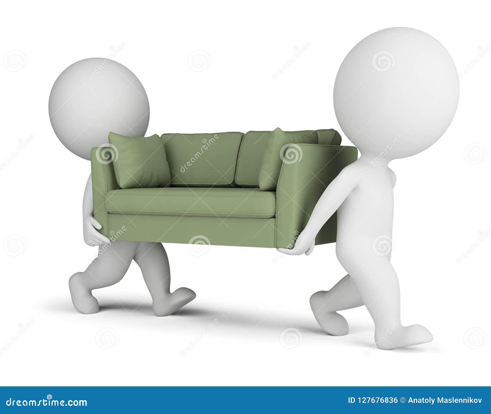 People Carry Boxes, Loader And Courier Icons Set, Stick Figure Man ...