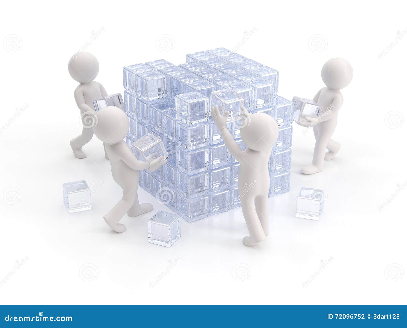 3d Small People - Concept of Creating Stock Illustration - Illustration ...