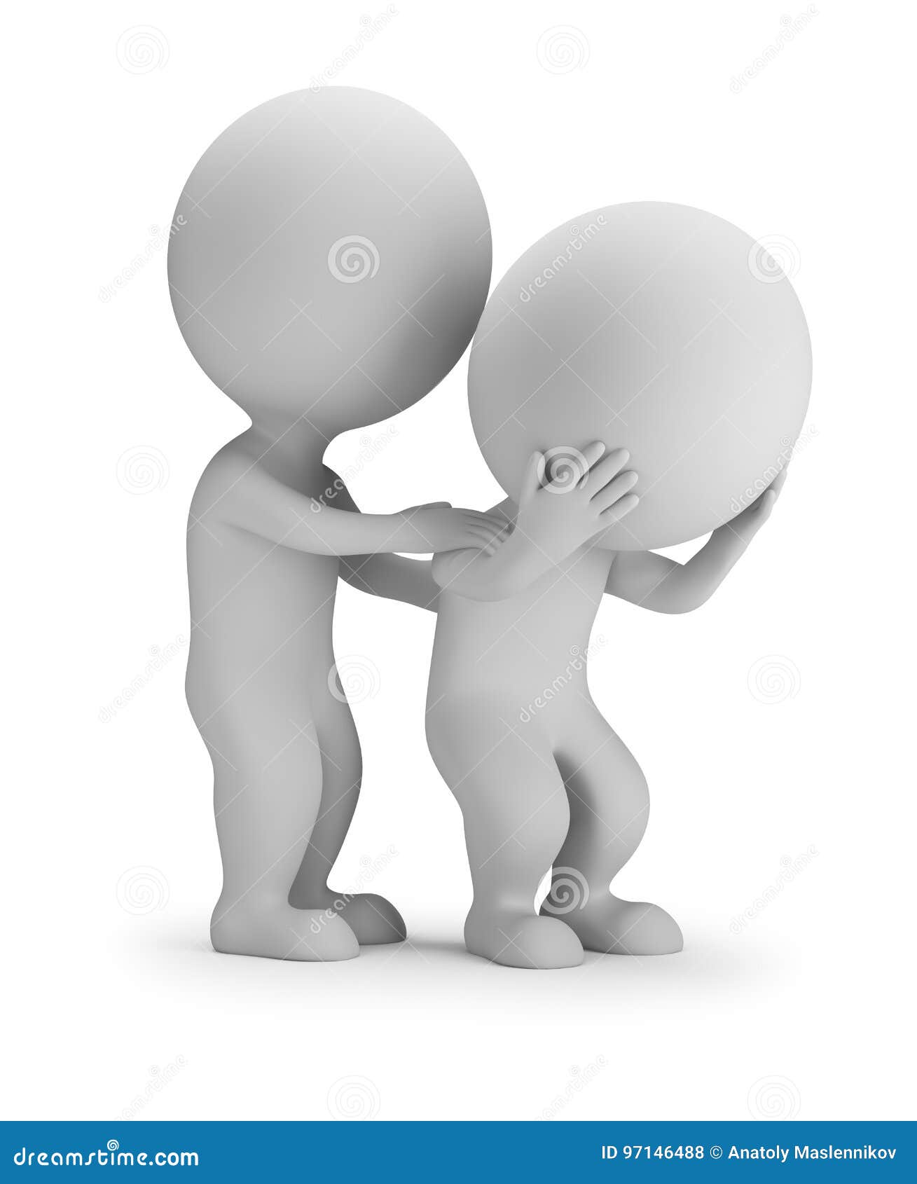 3d Small People - Consolation Stock Photography | CartoonDealer.com ...