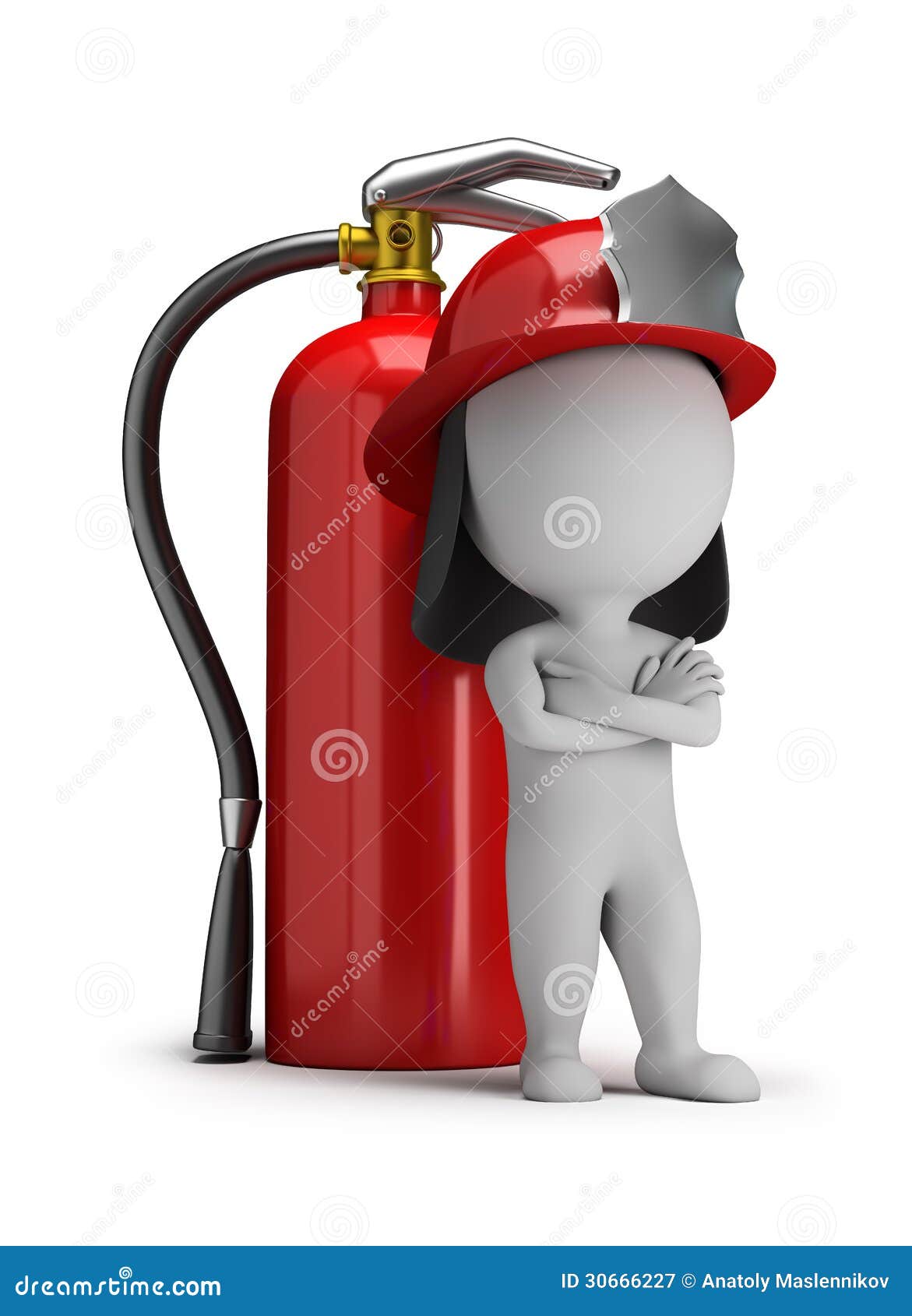 Golden Fireman Royalty-Free Stock Photography | CartoonDealer.com #26927471