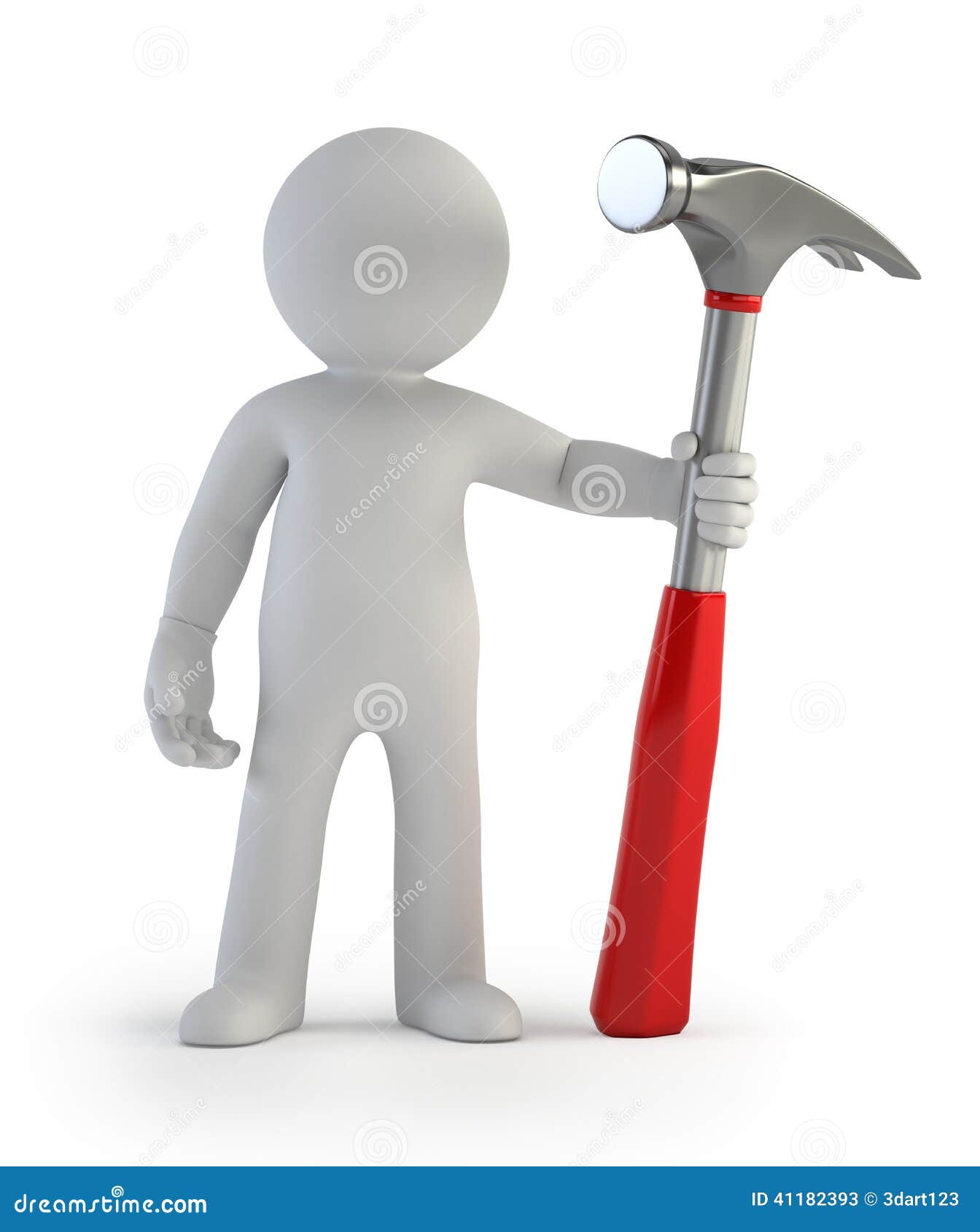 People Man Hammer Cartoon Stock Photo | CartoonDealer.com #65550558
