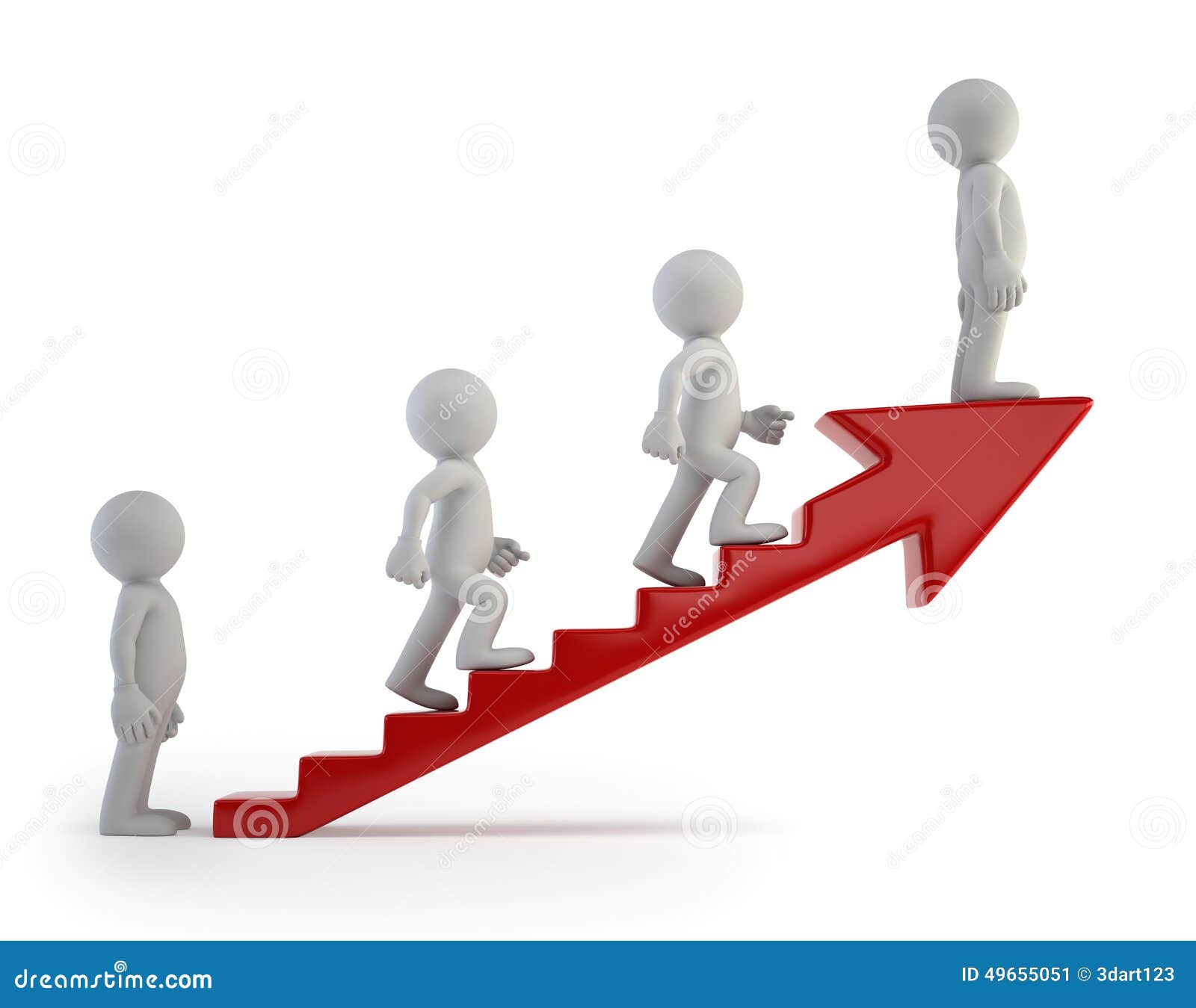 3d People - Man Ladder. Next Level Royalty-Free Stock Image ...