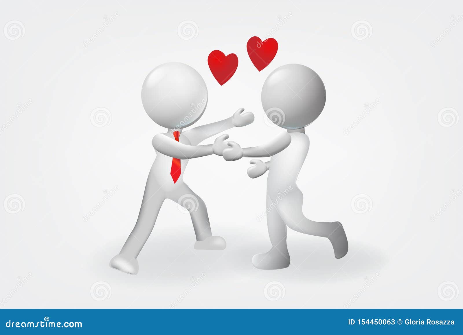 Love And Relationship Icon. Heart Symbol Between Two People. Outline ...