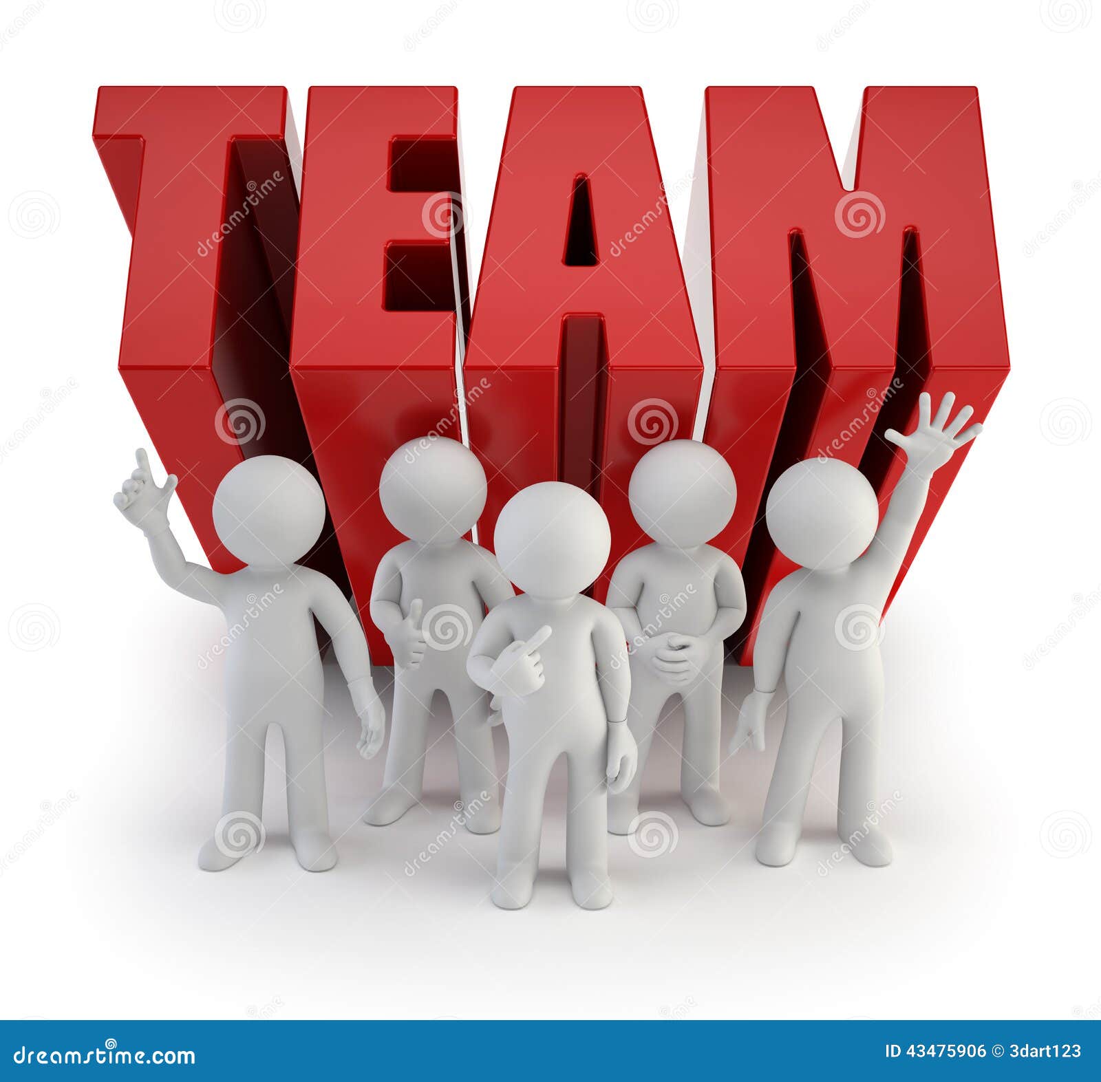 3d Small People - Reliable Team Stock Photography | CartoonDealer.com ...