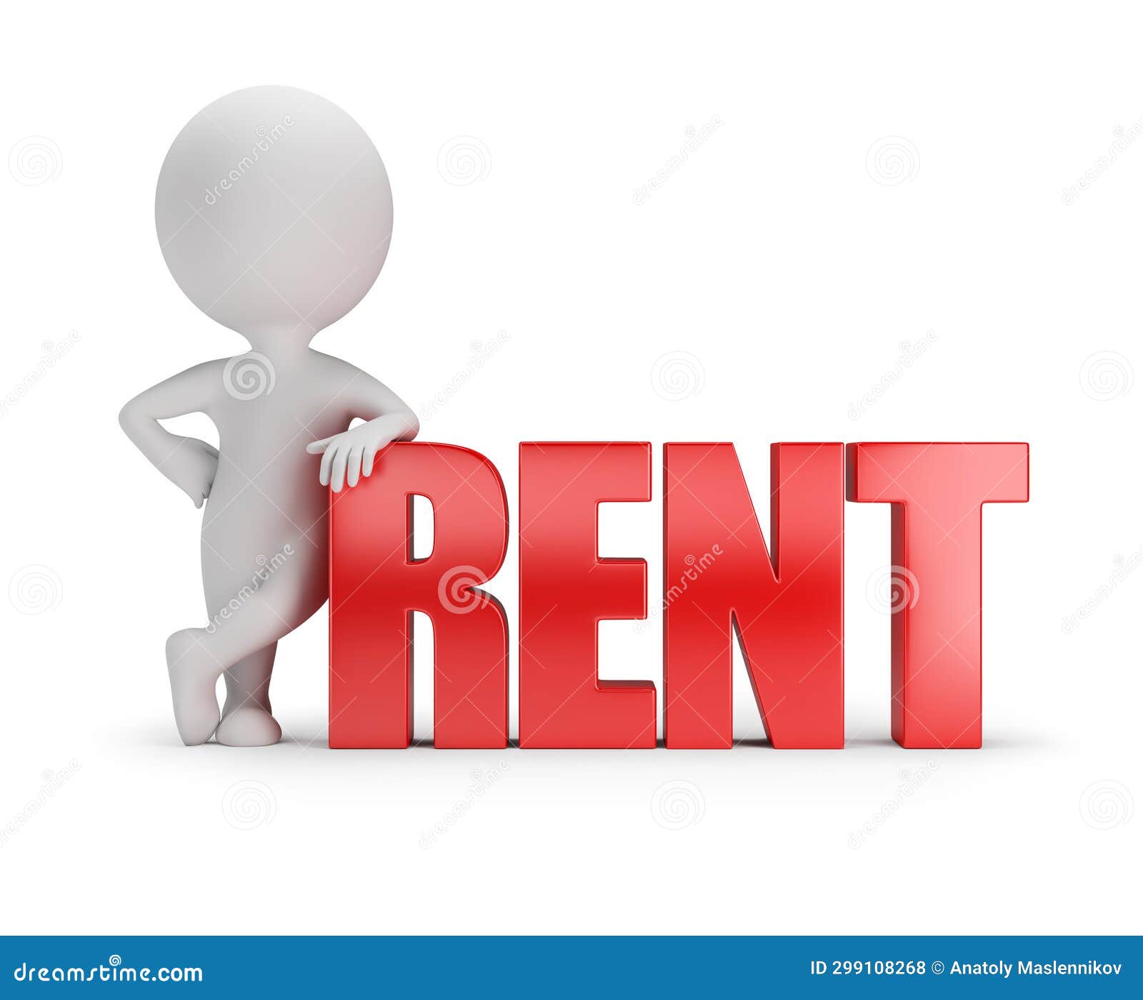 3d small people - rent stock illustration. Illustration of purchase ...