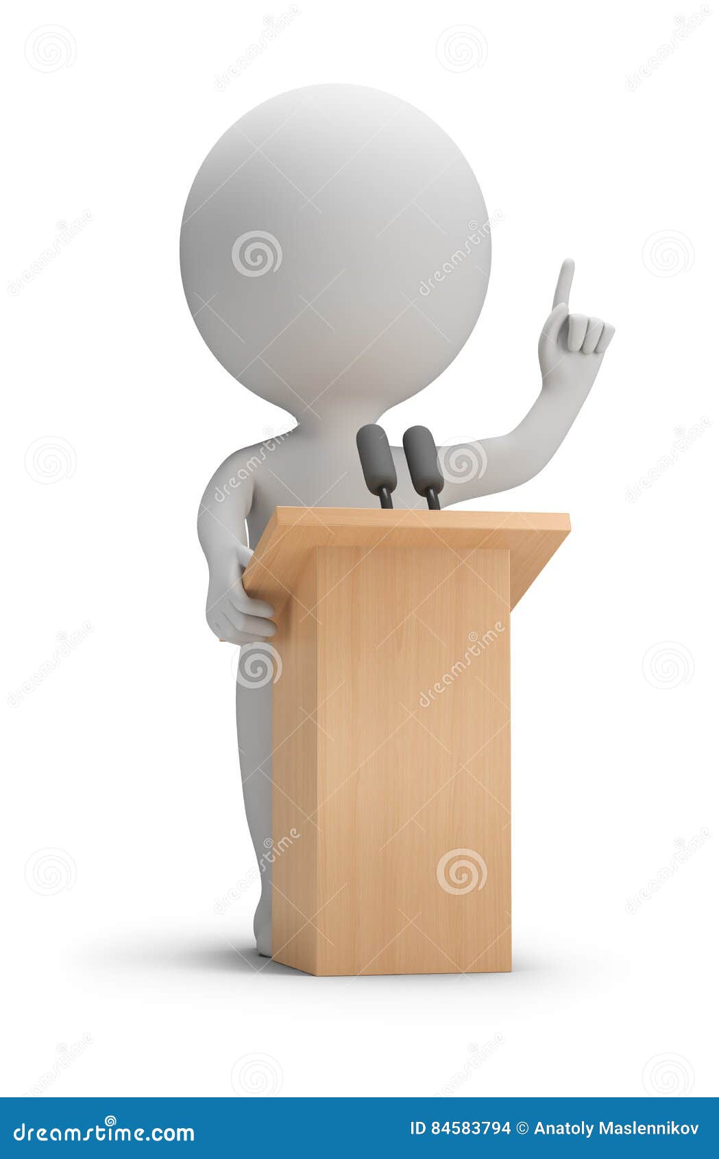 3d small people - speaking stock illustration. Illustration of render ...