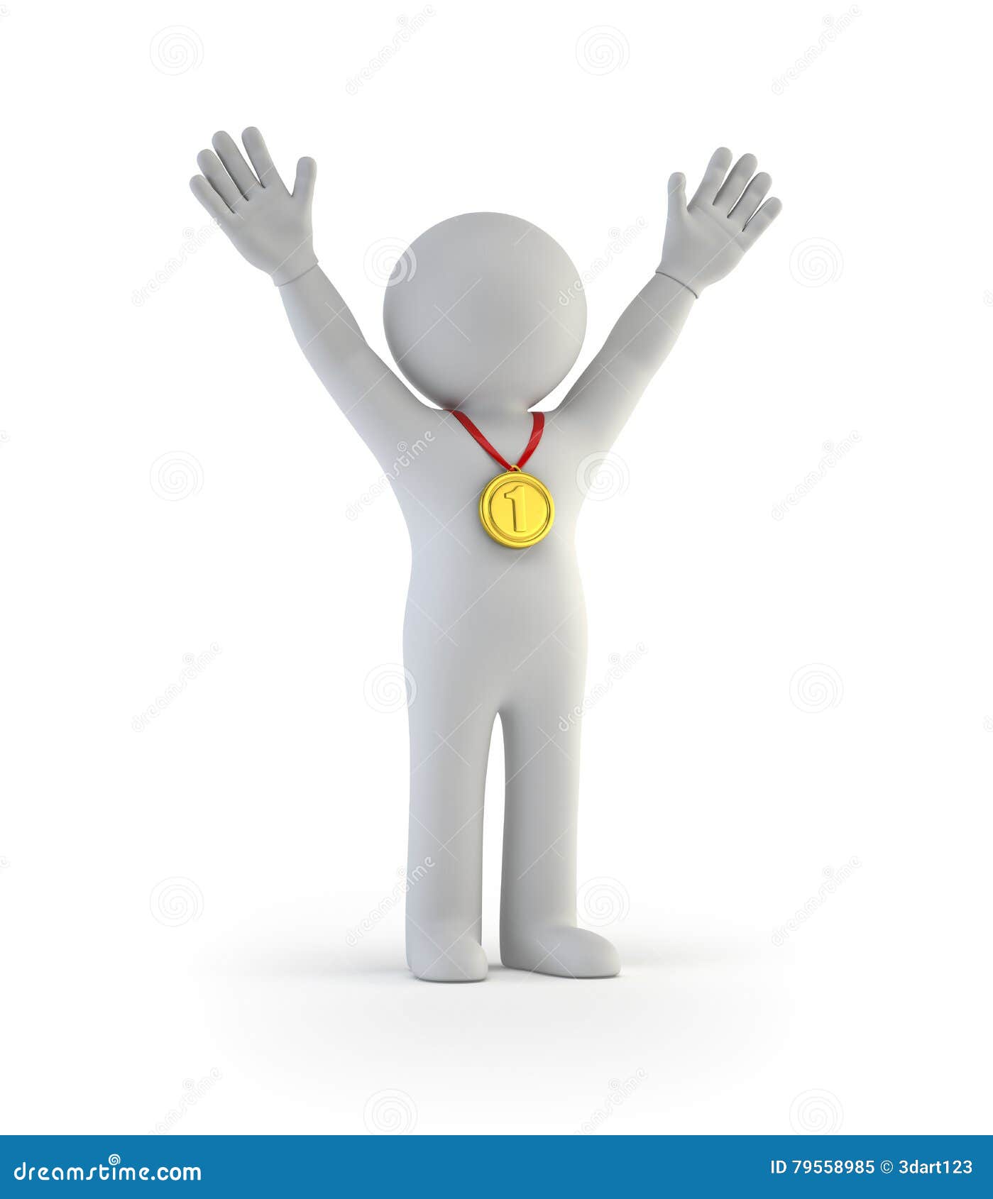 3d small people - Win stock illustration. Illustration of result - 79558985