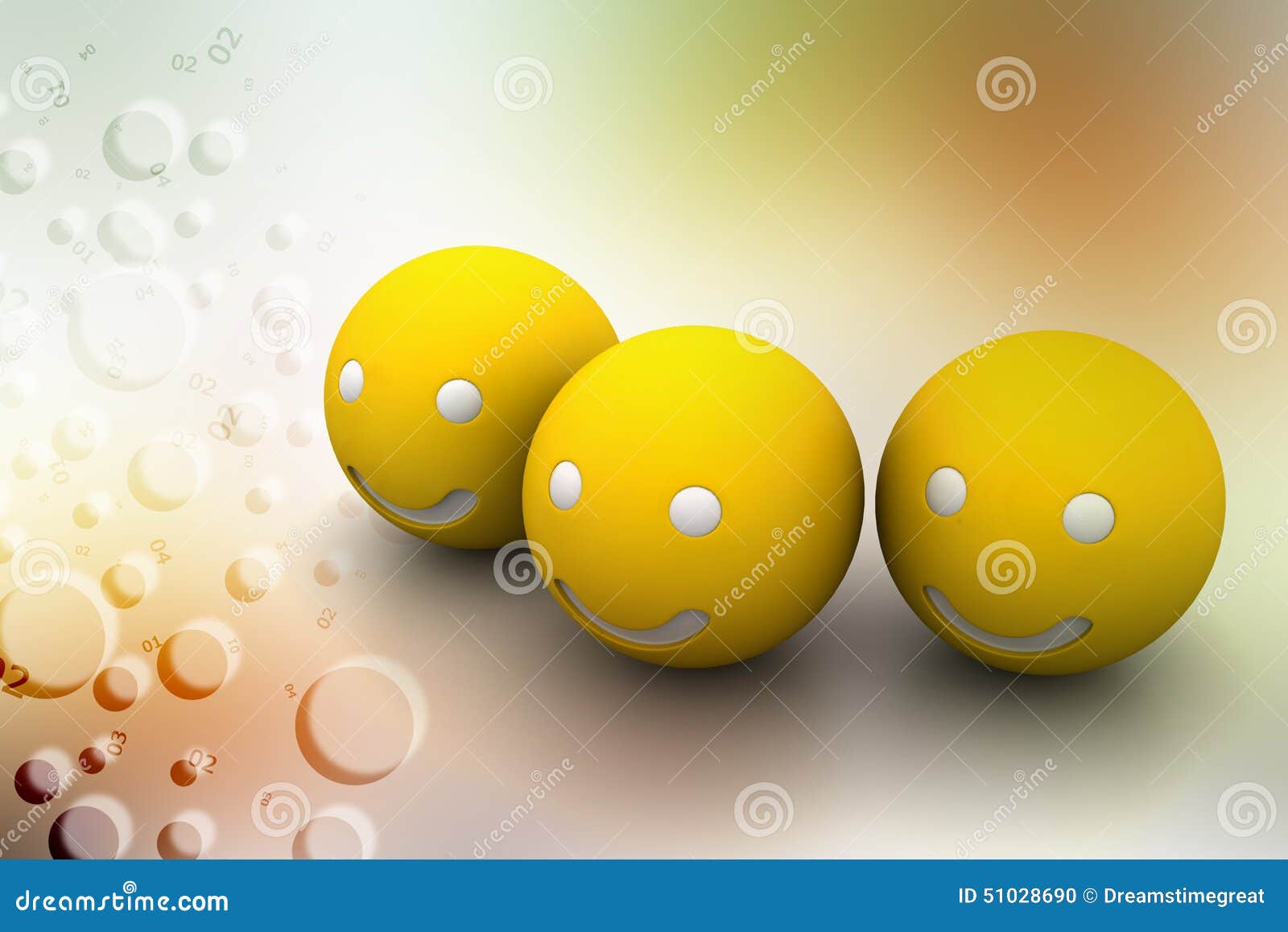 3d smile concept stock illustration. Illustration of emoticon - 51028690