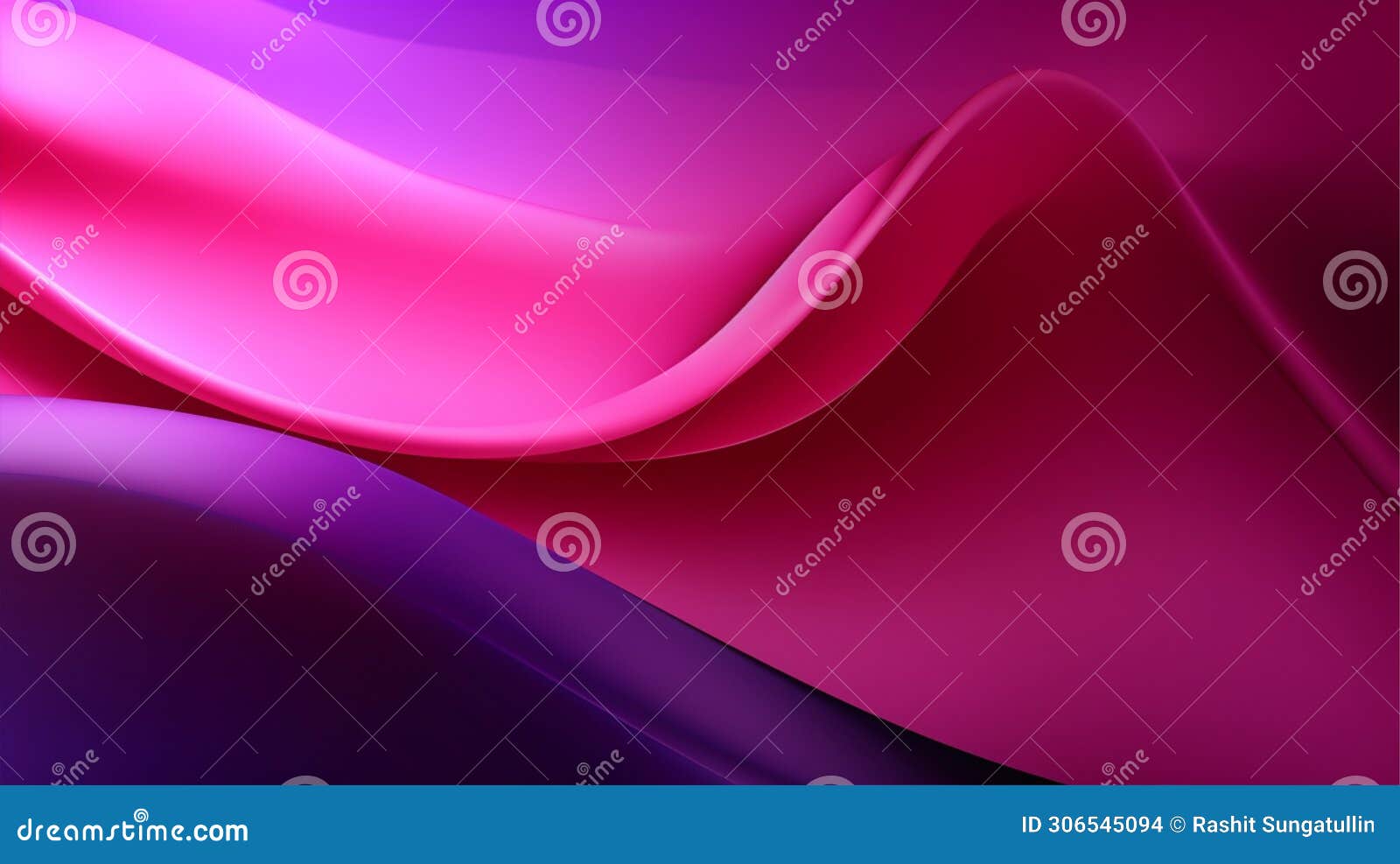 Modern Abstract 3D Smooth Wavy Purple Neon and Pink Background Stock ...