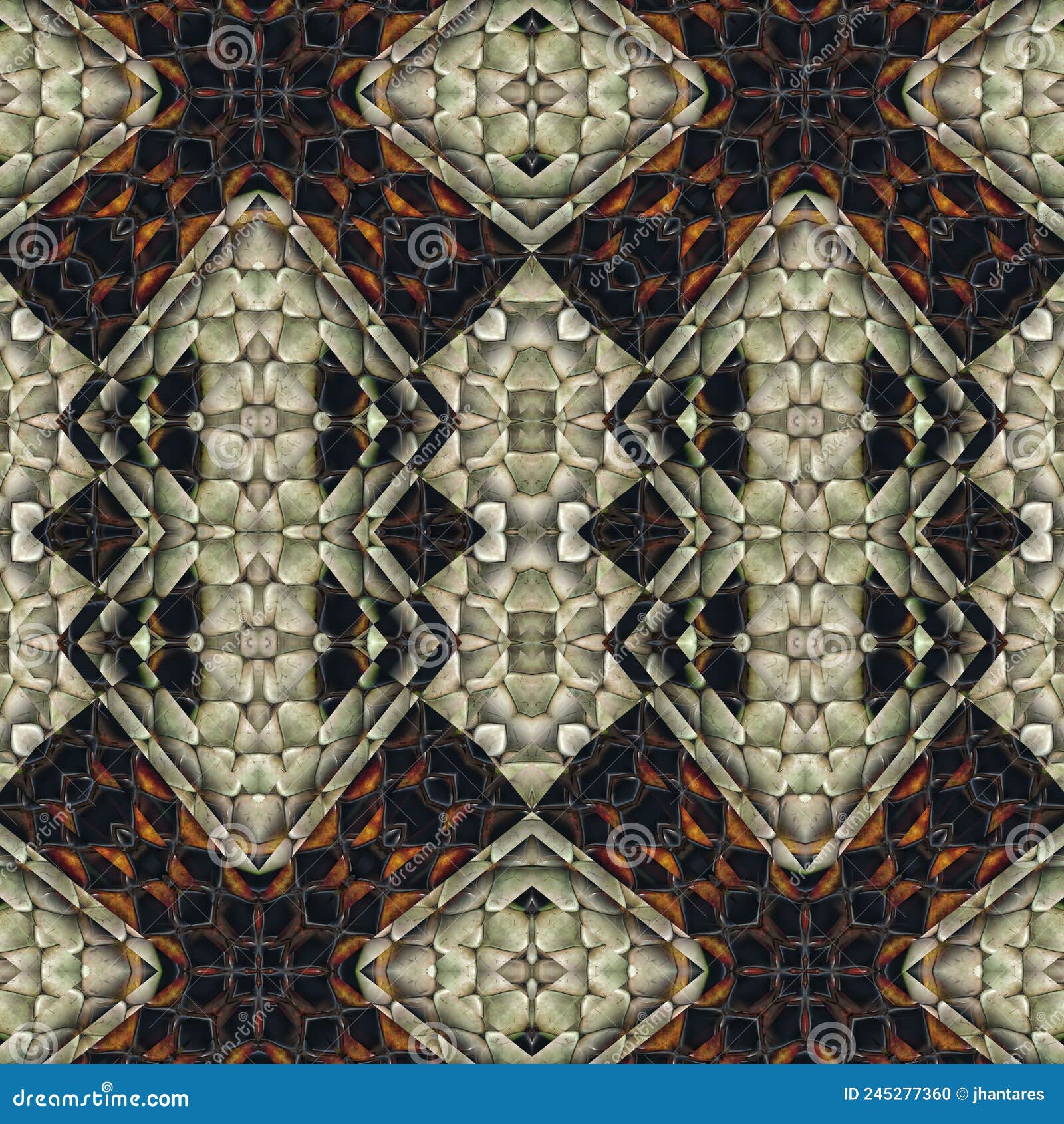 3d Snake Skin Geometric Pattern Stock Illustration - Illustration of ...