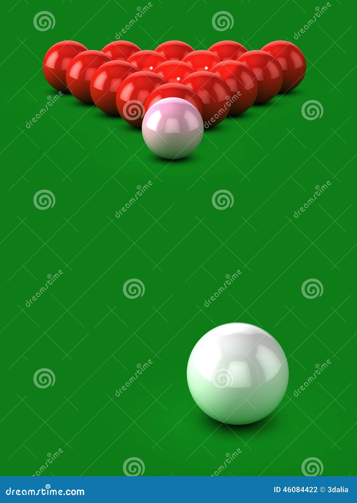 3d Snooker break stock illustration. Illustration of sport - 46084422