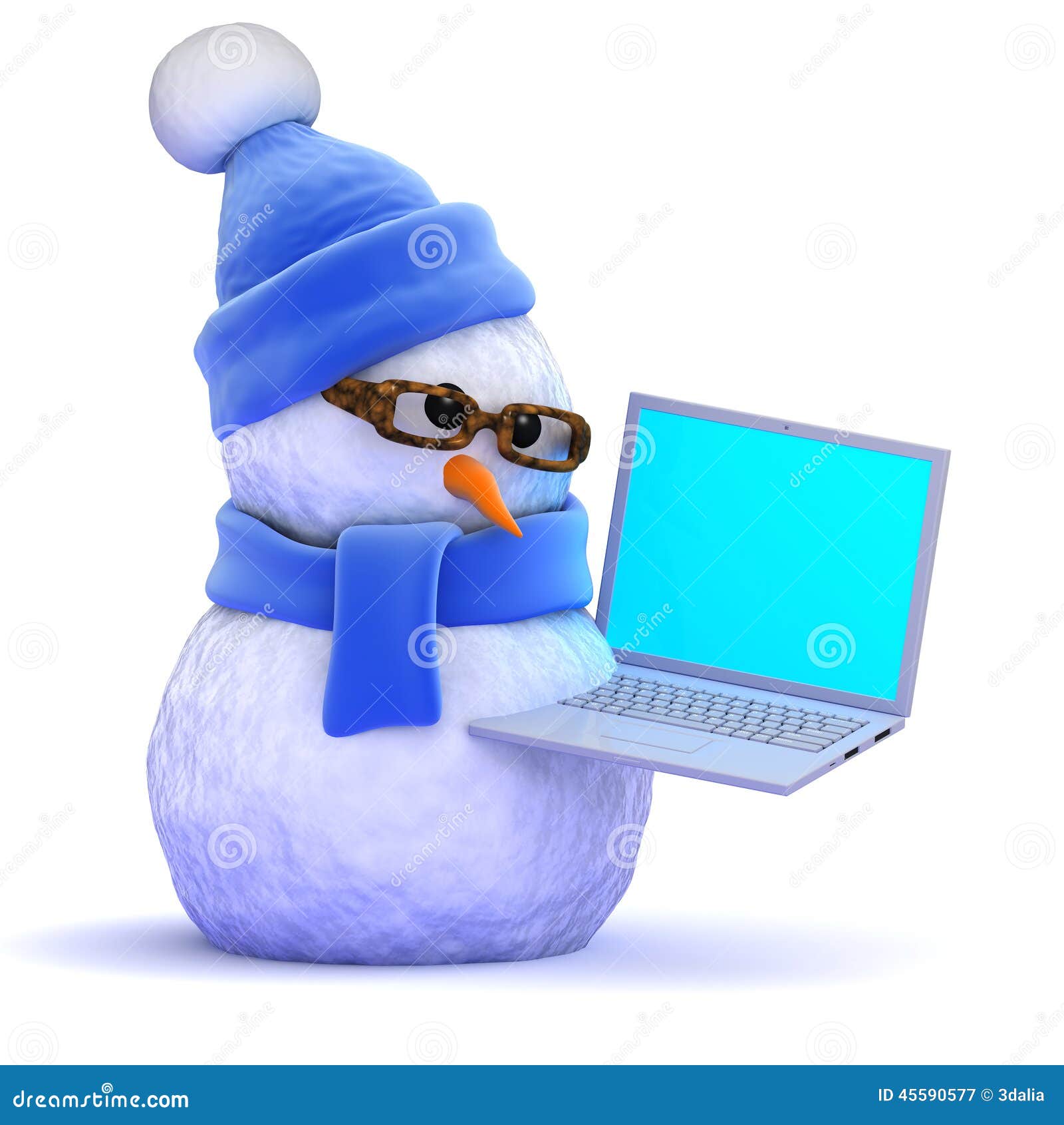 Snowman On A Computer Typing The Snowman Album By Howard Blake