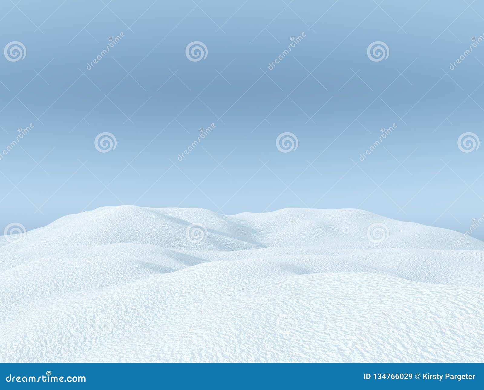 3D snowy landscape stock illustration. Illustration of render - 134766029