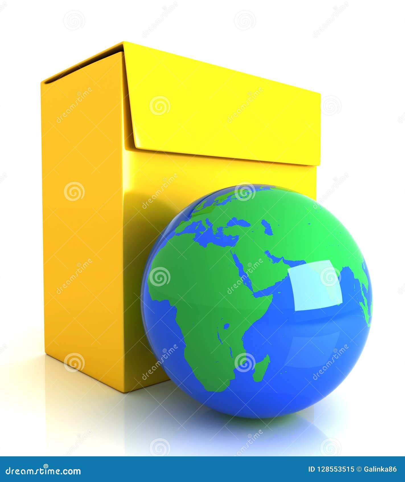 3d software box - Earth stock illustration. Illustration of design ...