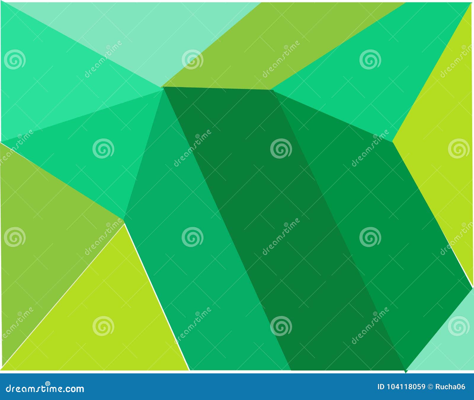 3-D Solid Cool Green Shapes Background Stock Vector - Illustration of ...